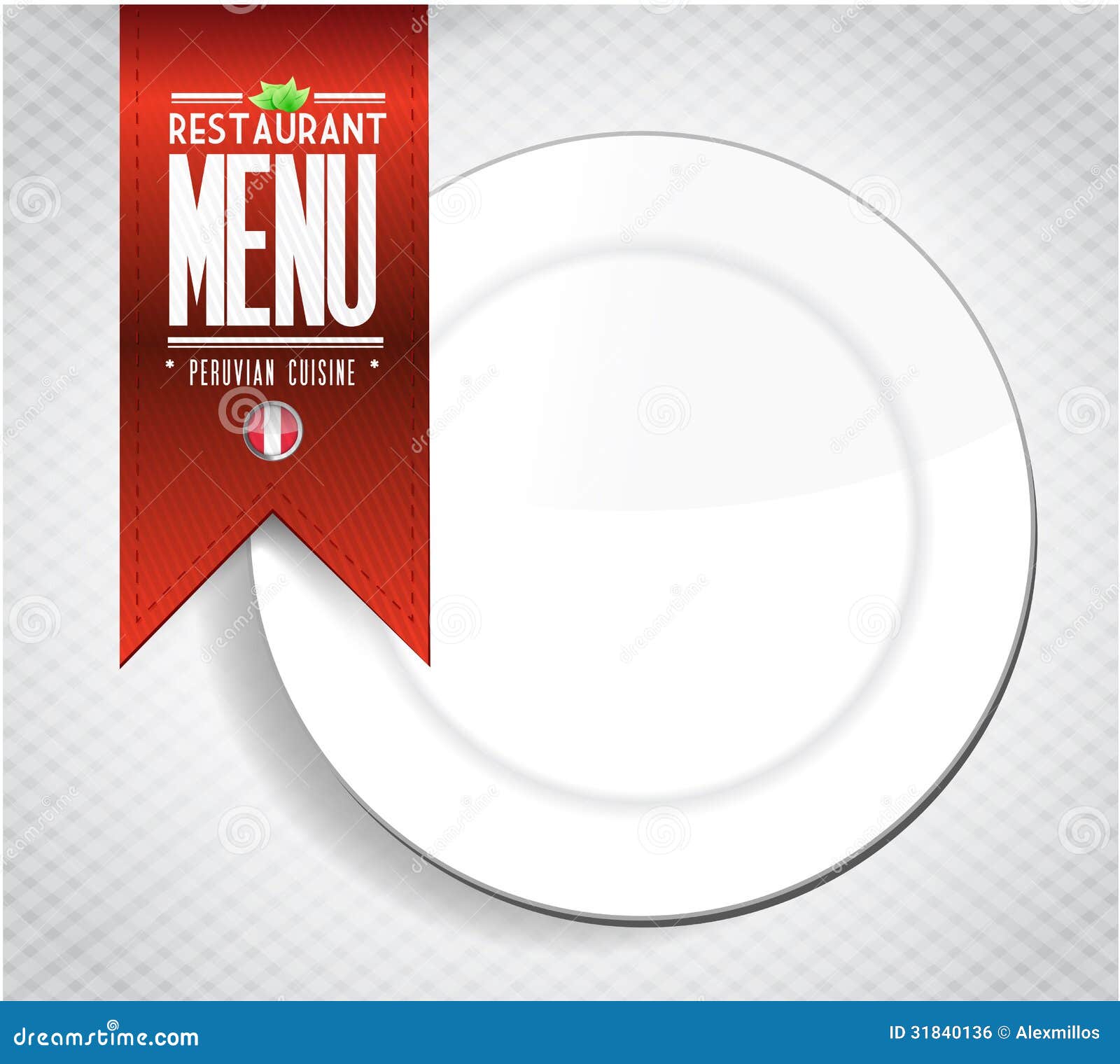 Peruvian Restaurant Menu Texture Banner Stock Illustration ...