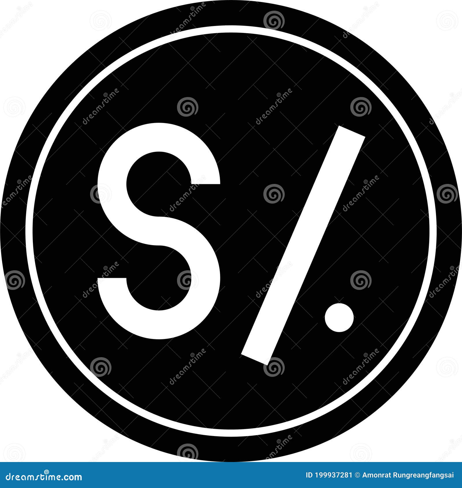 Peruvian Sol Coin Icon, Currency of Peru Stock Vector - Illustration of ...