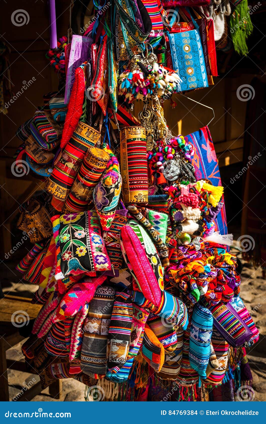 Peruvian Souvenirs and Toys on the Market. Stock Photo - Image of inca ...