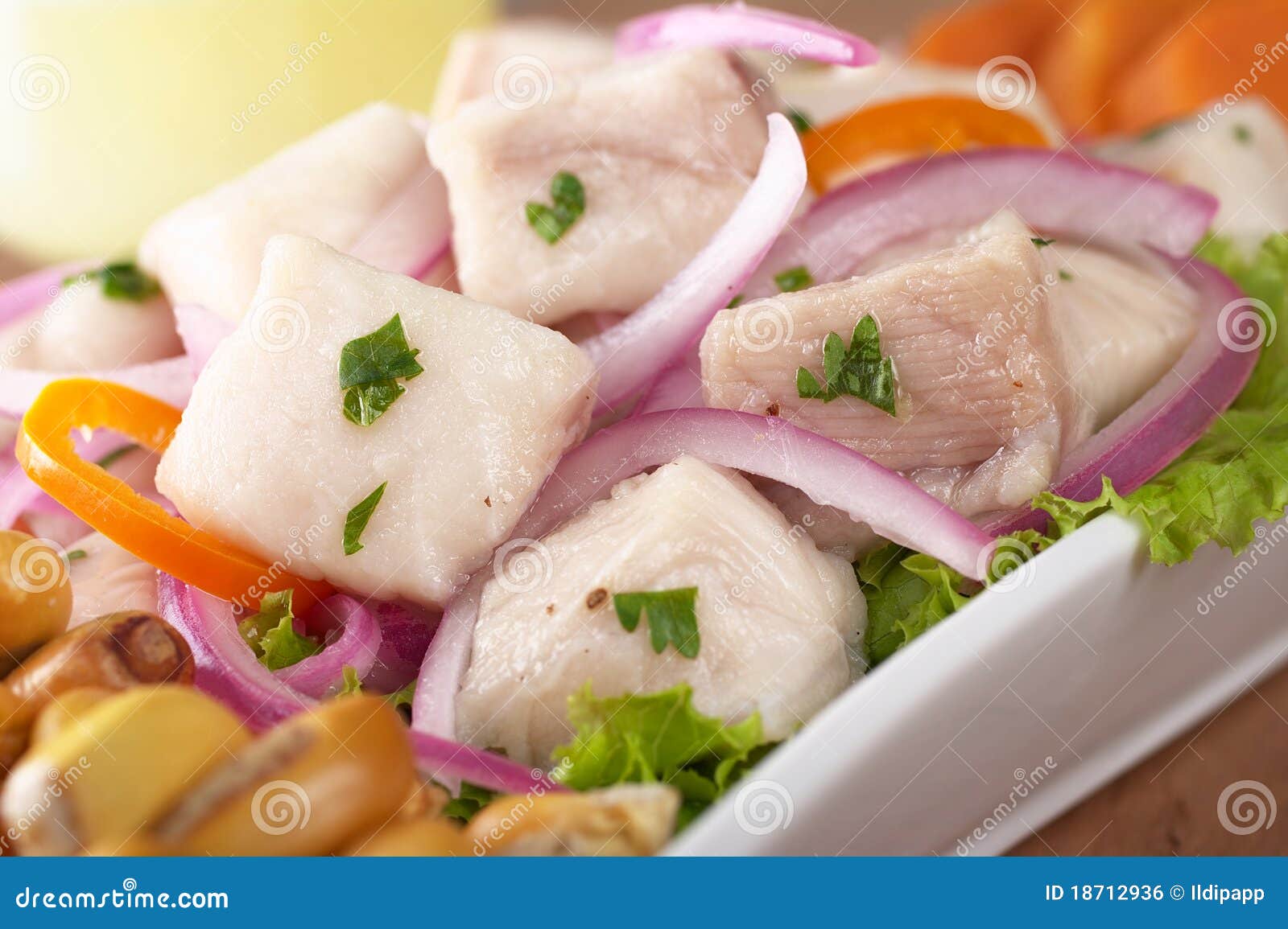Peruvian-Style Ceviche stock photo. Image of south, ceviche - 18712936