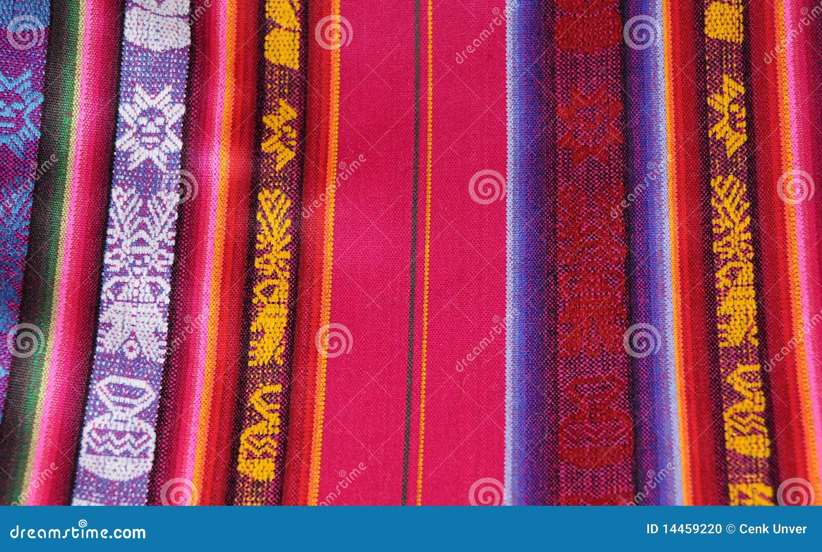 Peruvian Textile Detail stock photo. Image of blanket - 14459220