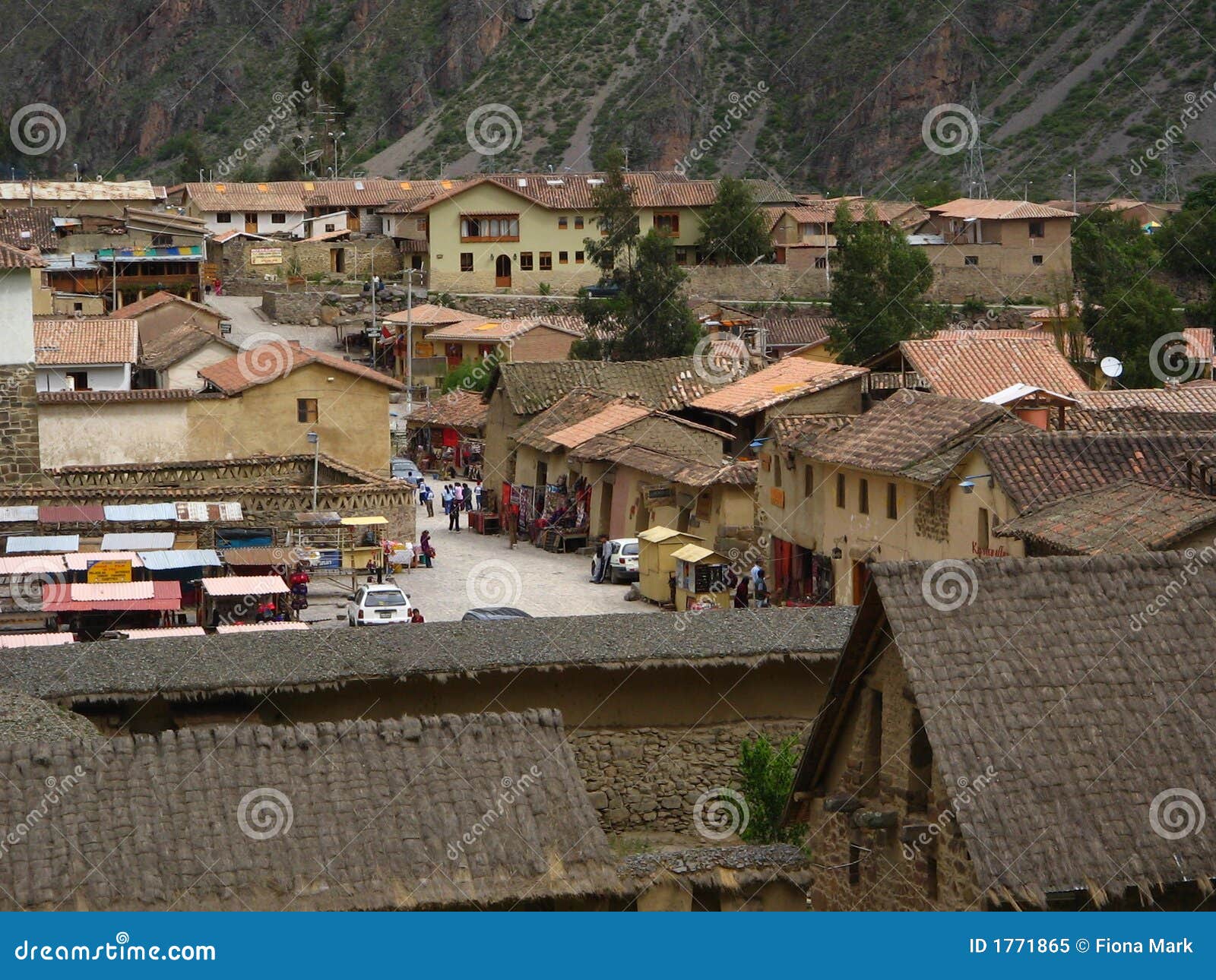 Peruvian Town stock image. Image of country, market, brick - 1771865