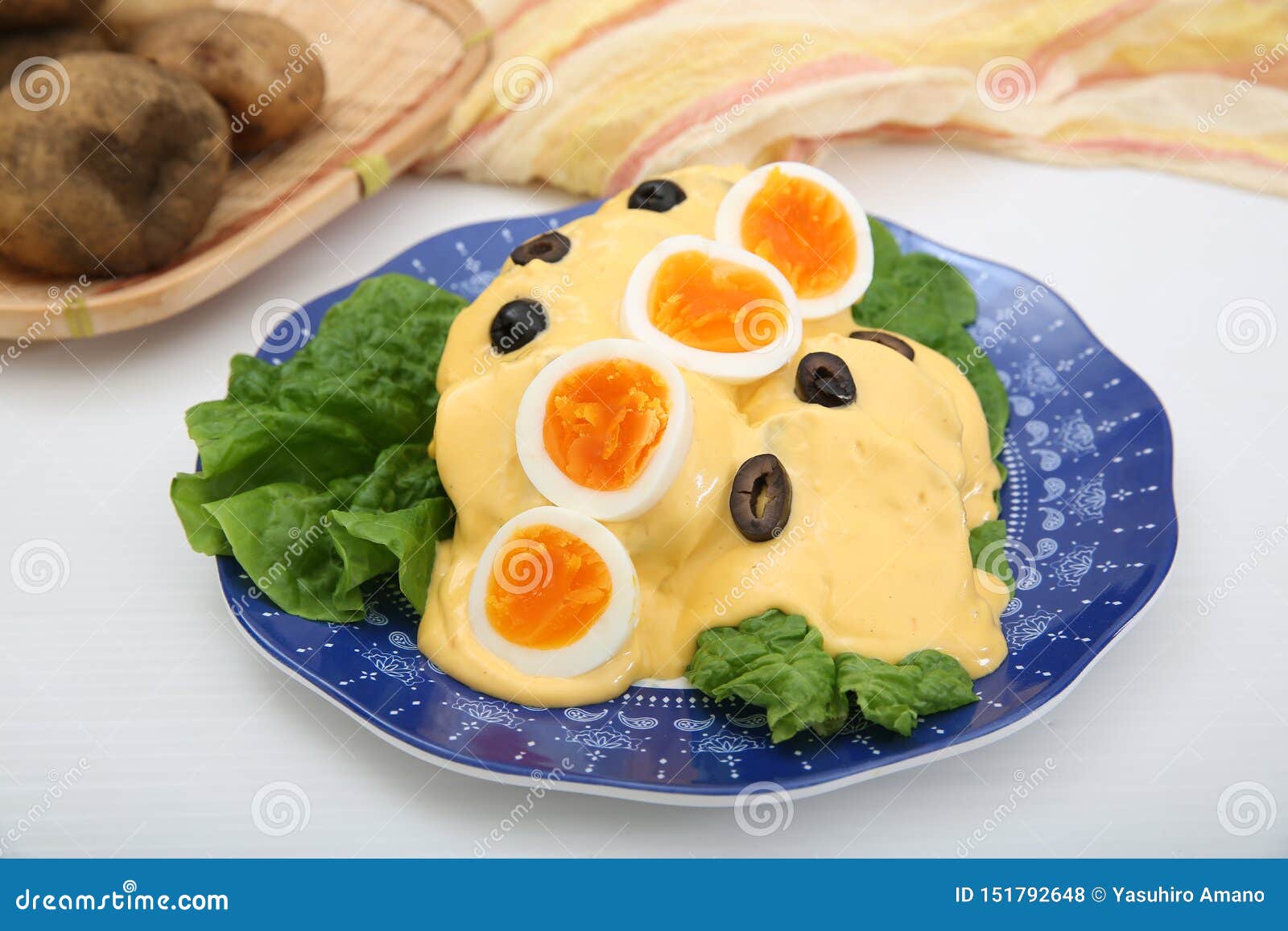 It is a Peruvian Tradition Potato Dish Stock Photo - Image of sauce ...