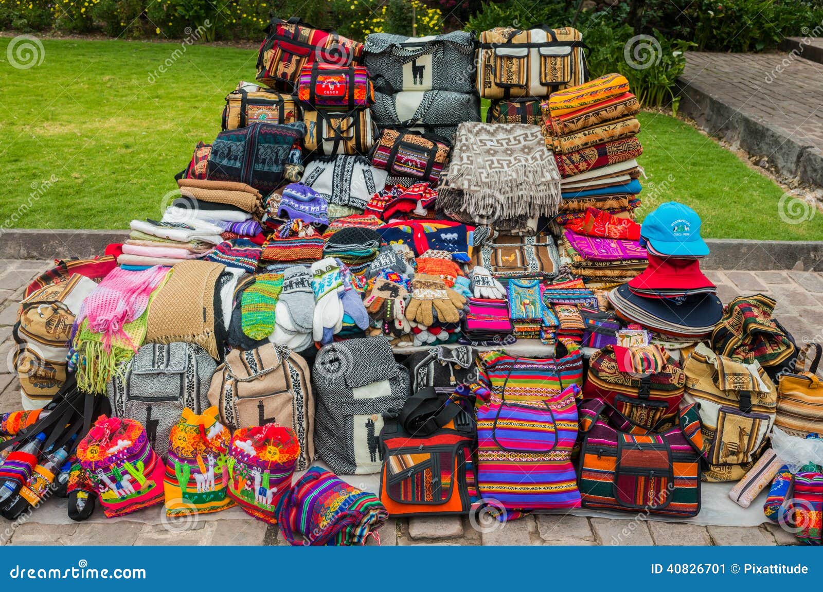 Peruvian Traditional Handcraft Souvenirs Andes Cuzco Peru Stock Image ...