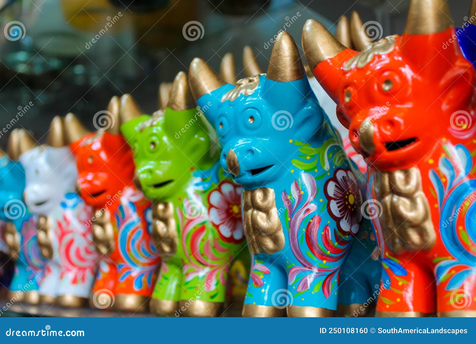 Peruvian Traditional Toro Bull Statue Stock Photo - Image of delicious ...