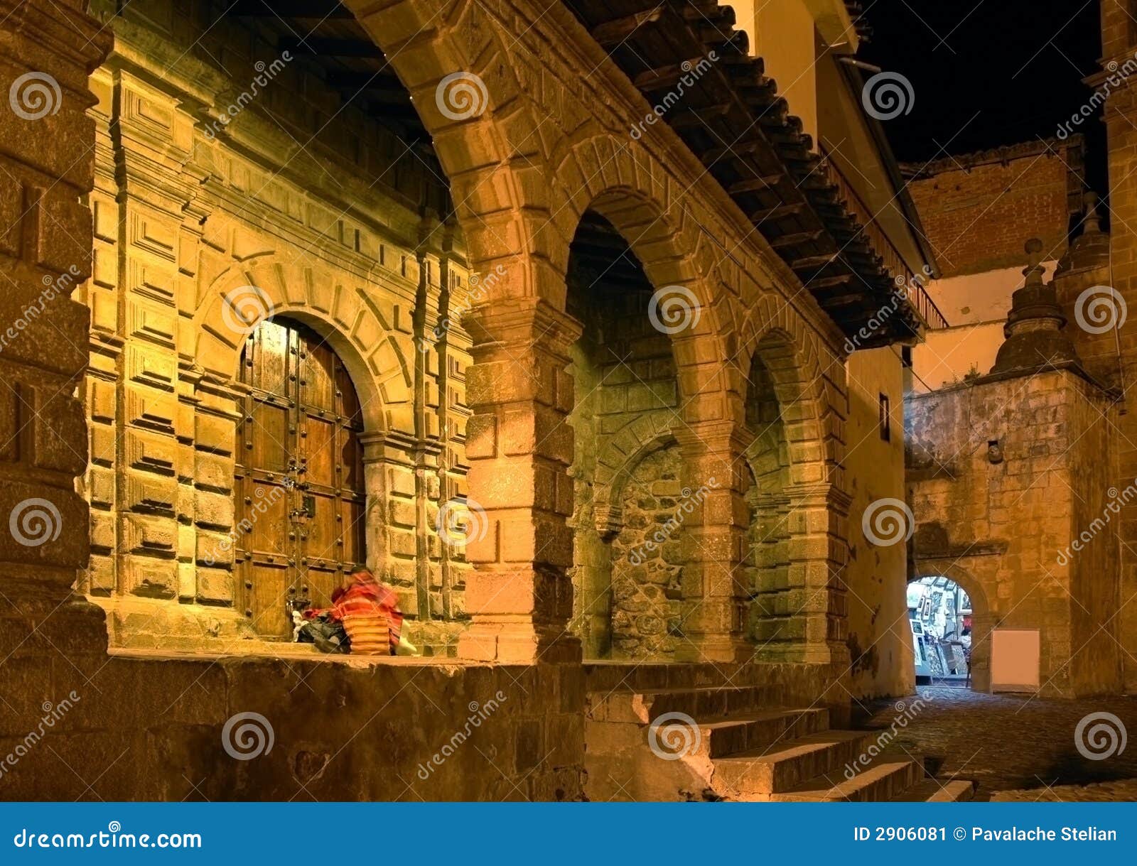 Peruvian Vintage Building stock image. Image of stairs - 2906081
