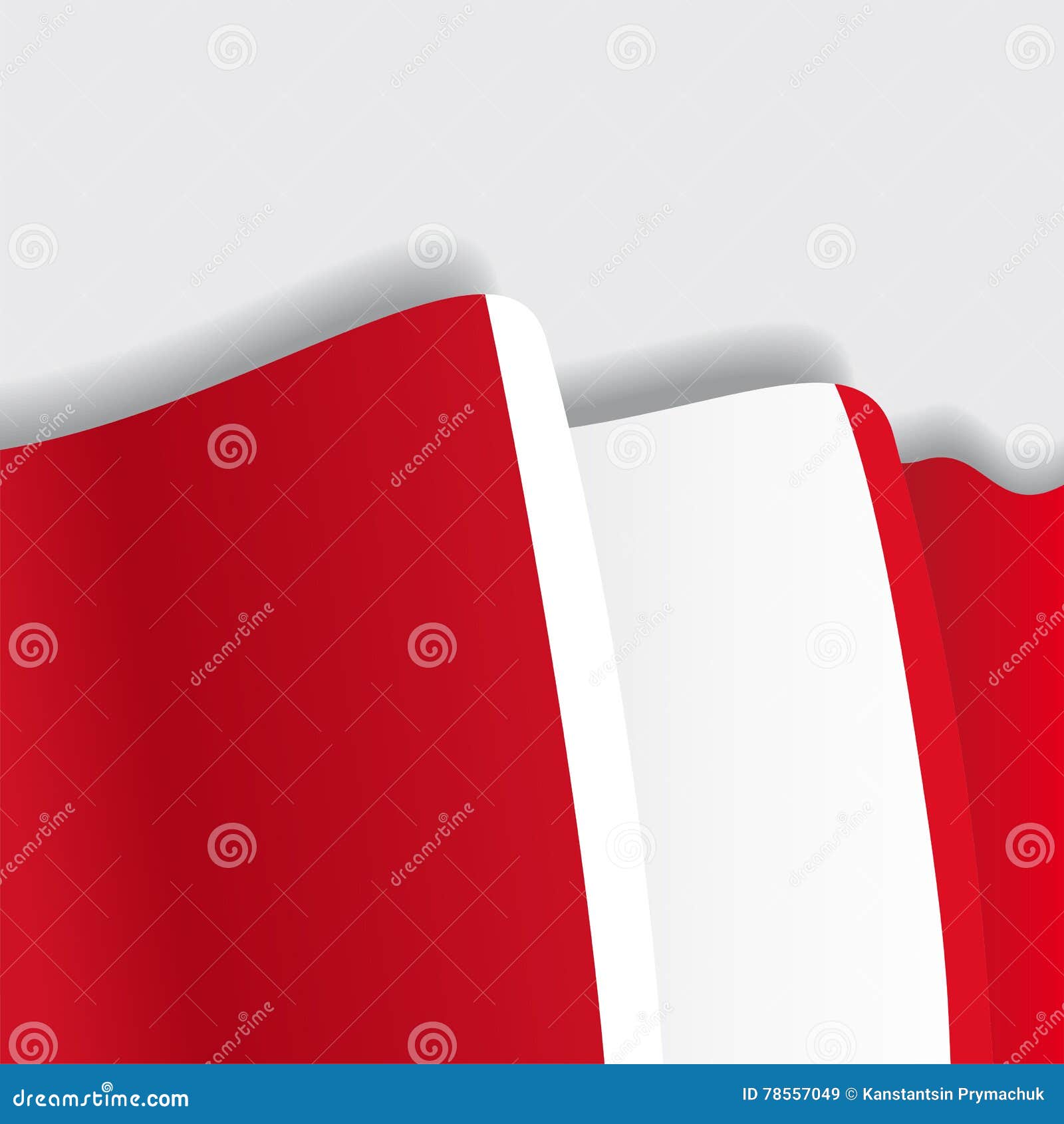 Peruvian Waving Flag. Vector Illustration. Stock Vector - Illustration ...
