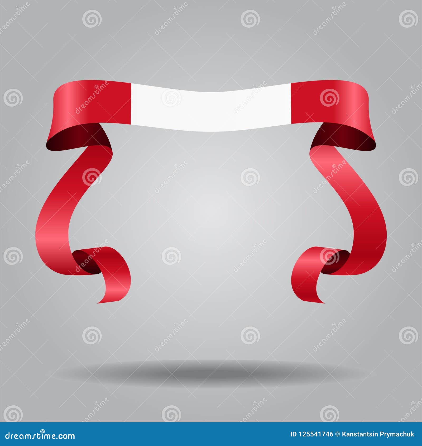 Peruvian Flag Wavy Ribbon Background. Vector Illustration. Stock Vector ...