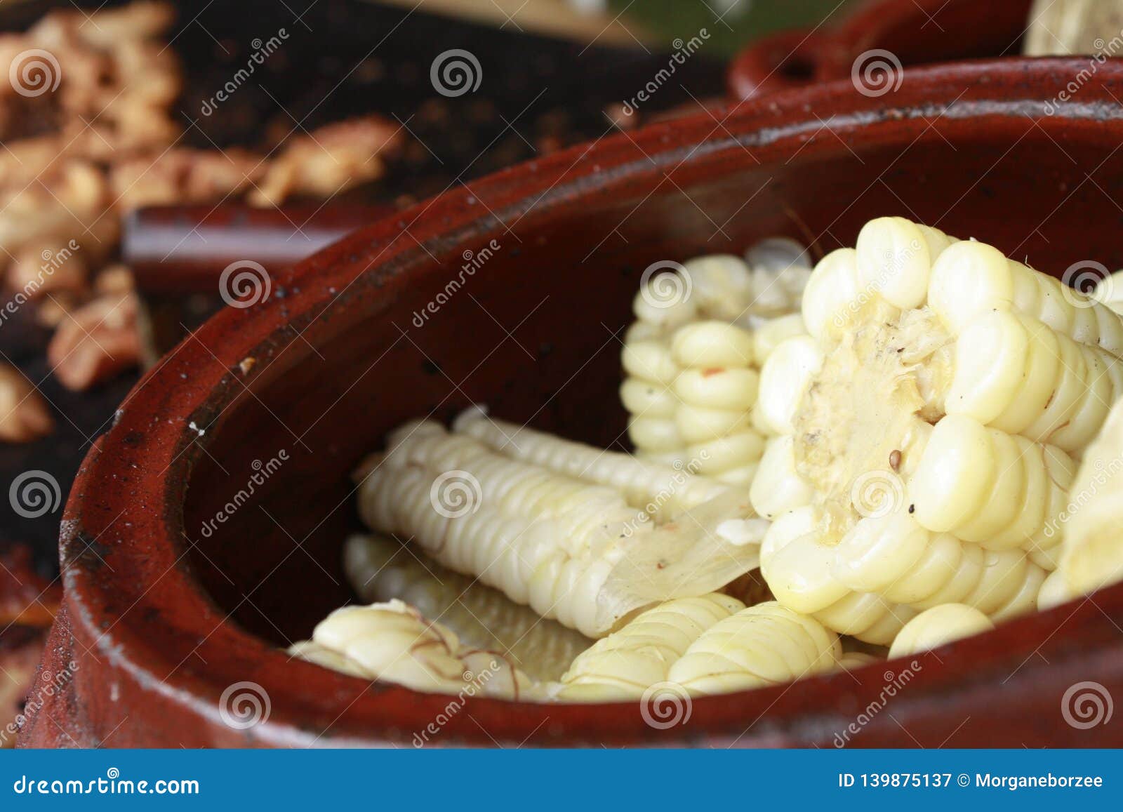 Peruvian Yellow Corn Called `Choclo` Stock Image - Image of grainy ...