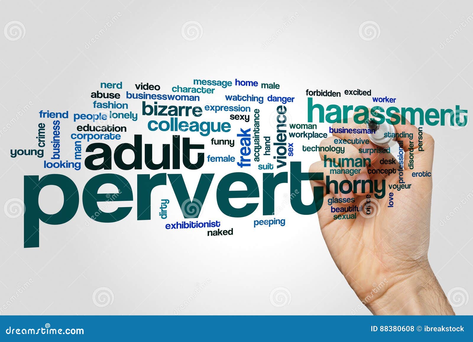Pervert word cloud stock photo. Image of people, freak - 88380608