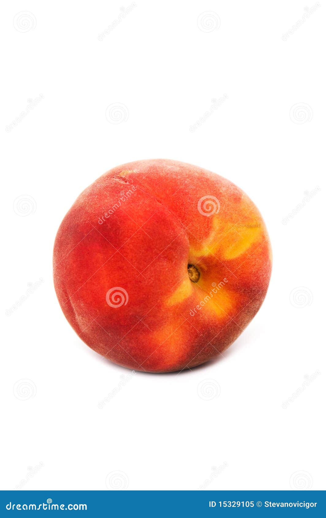 Perzik stock afbeelding. Image of kleur, opbrengst, eten - 15329105