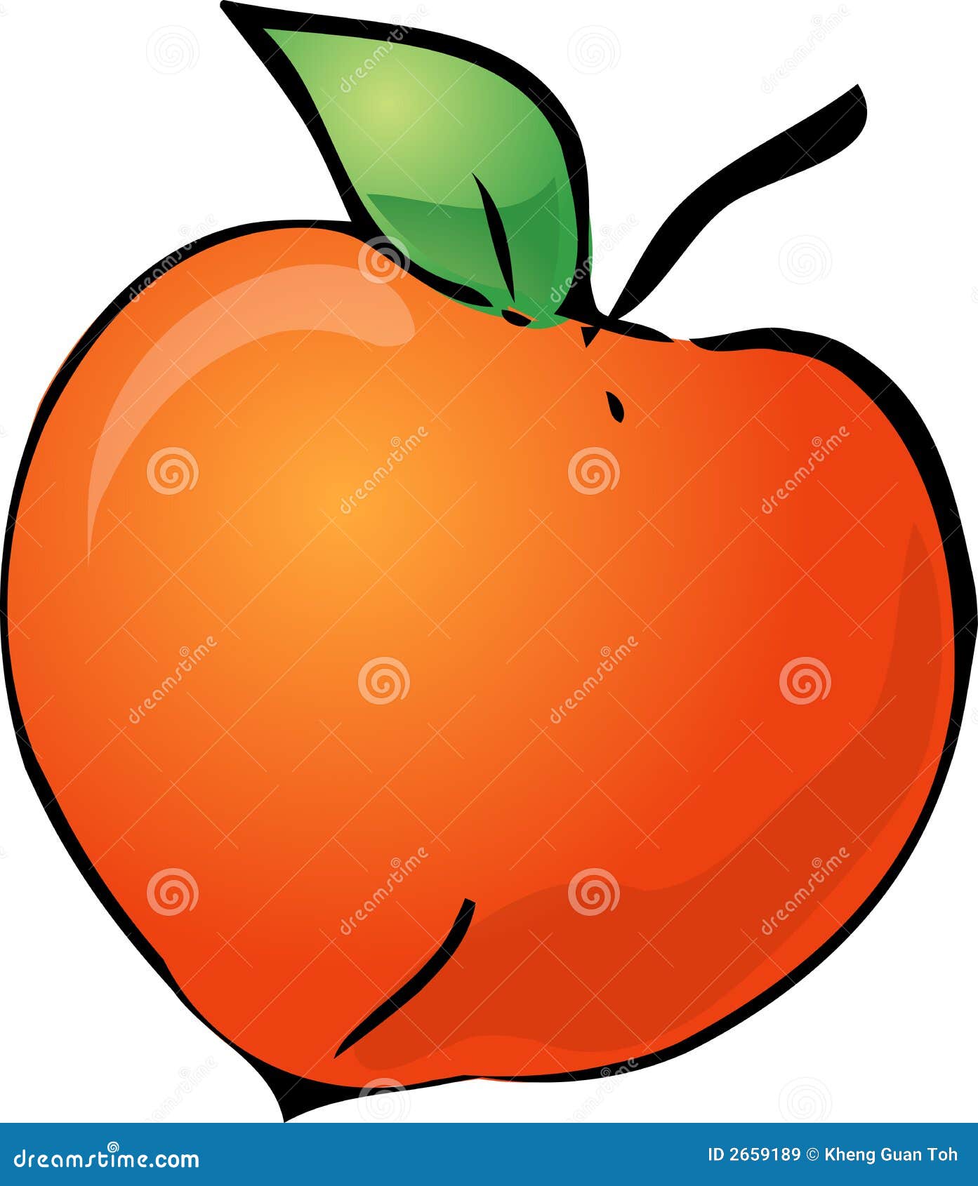 Perzik vector illustratie. Illustration of tekening, retro - 2659189