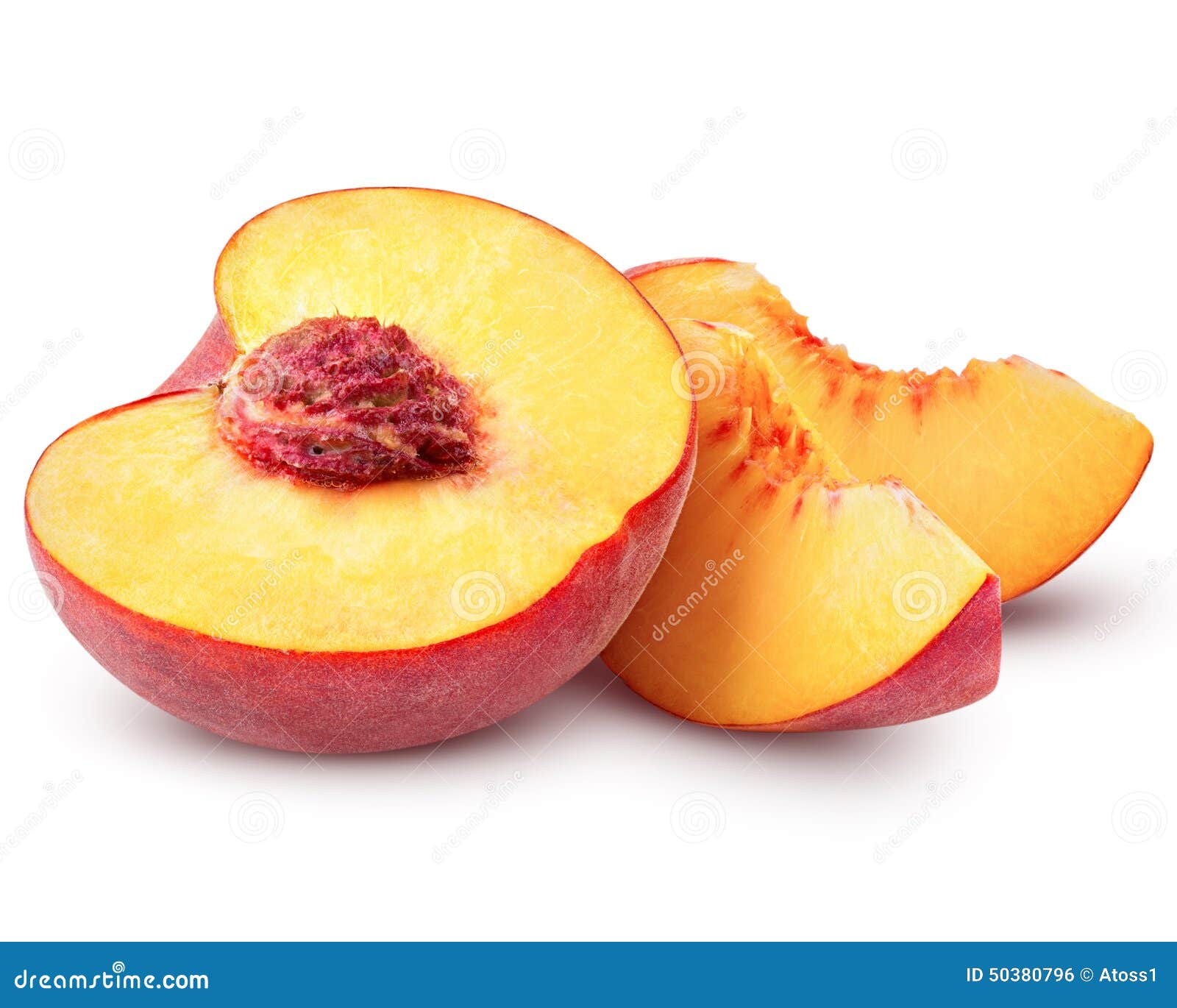 Perzik stock foto. Image of deel, voedzaam, diëet, verfrissing - 50380796