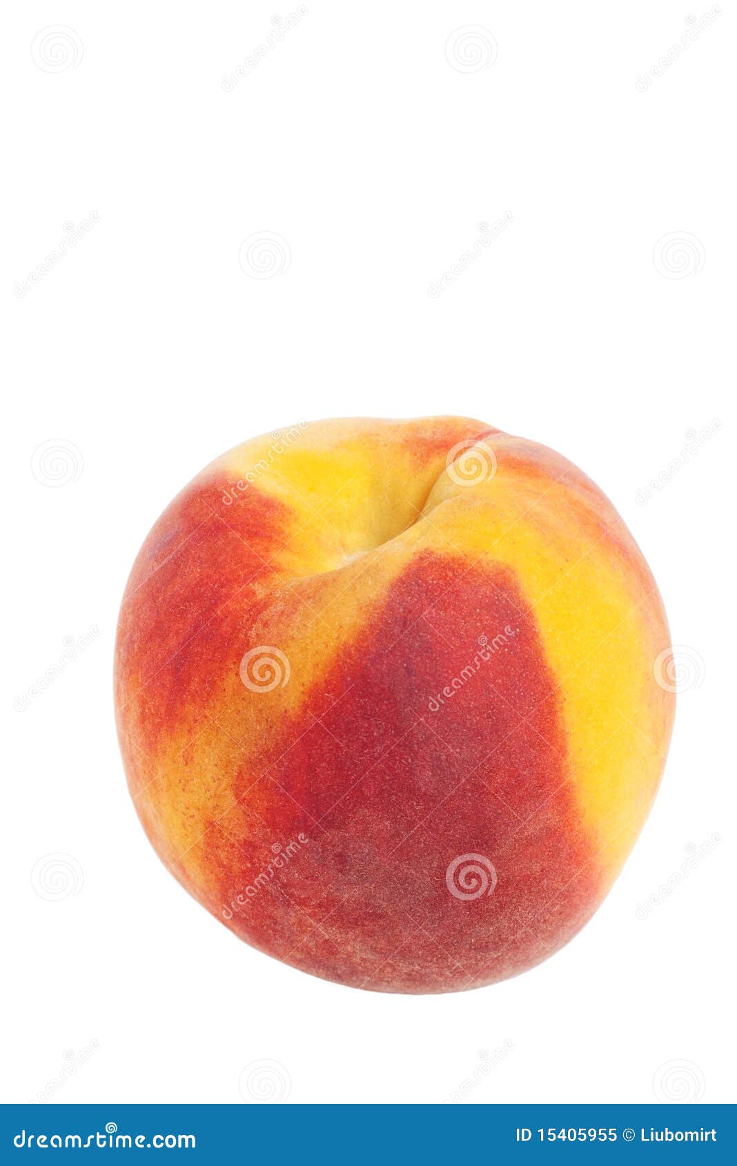 Perzik op wit stock afbeelding. Image of sappig, trillend - 15405955