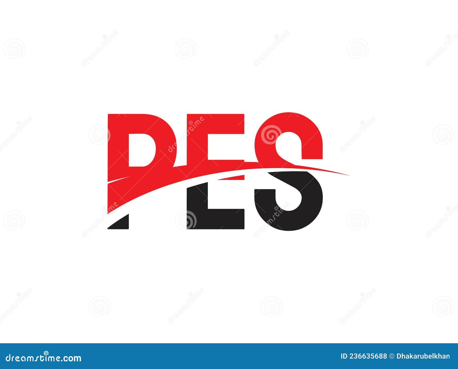 PES Letter Initial Logo Design Vector Illustration Stock Vector ...