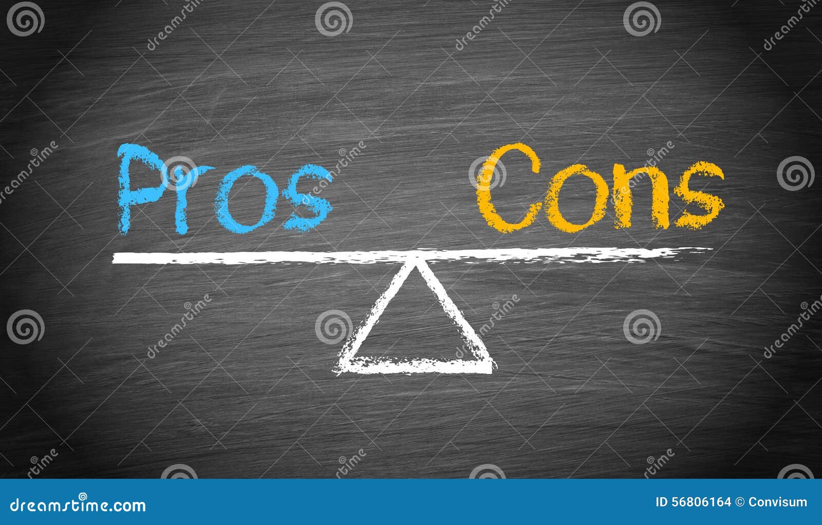 Pesando Los Pros - Y - Contra Foto de archivo - Imagen de desventajas ...