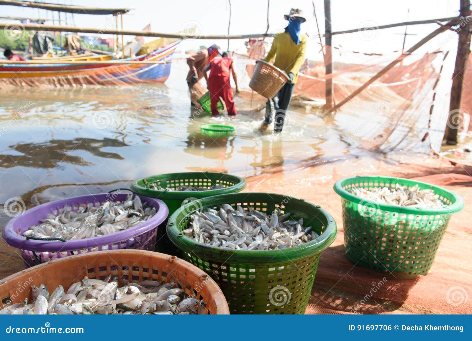 Pesca local foto editorial. Imagen de fishnets, redes - 91697706