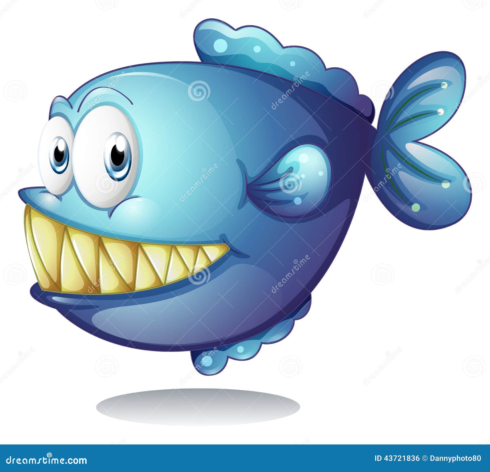 Pescados azules ilustración del vector. Ilustración de grande - 43721836