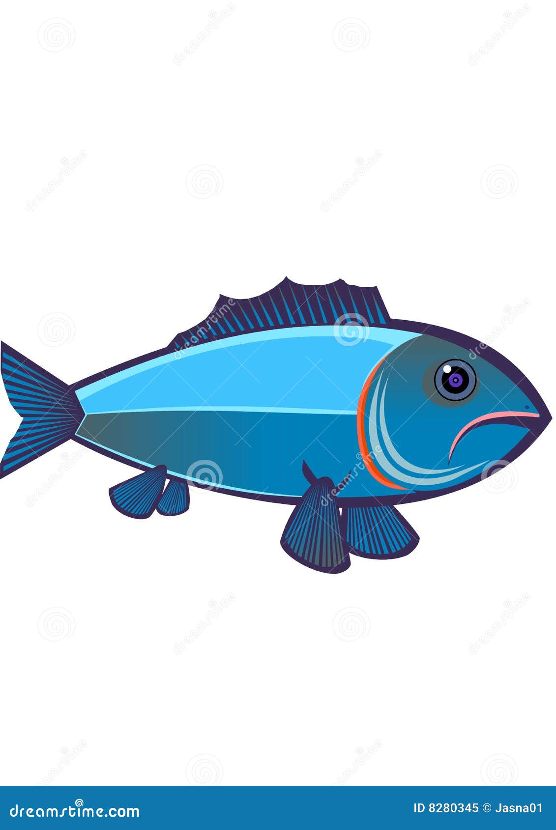 Pescados azules stock de ilustración. Ilustración de papadas - 8280345