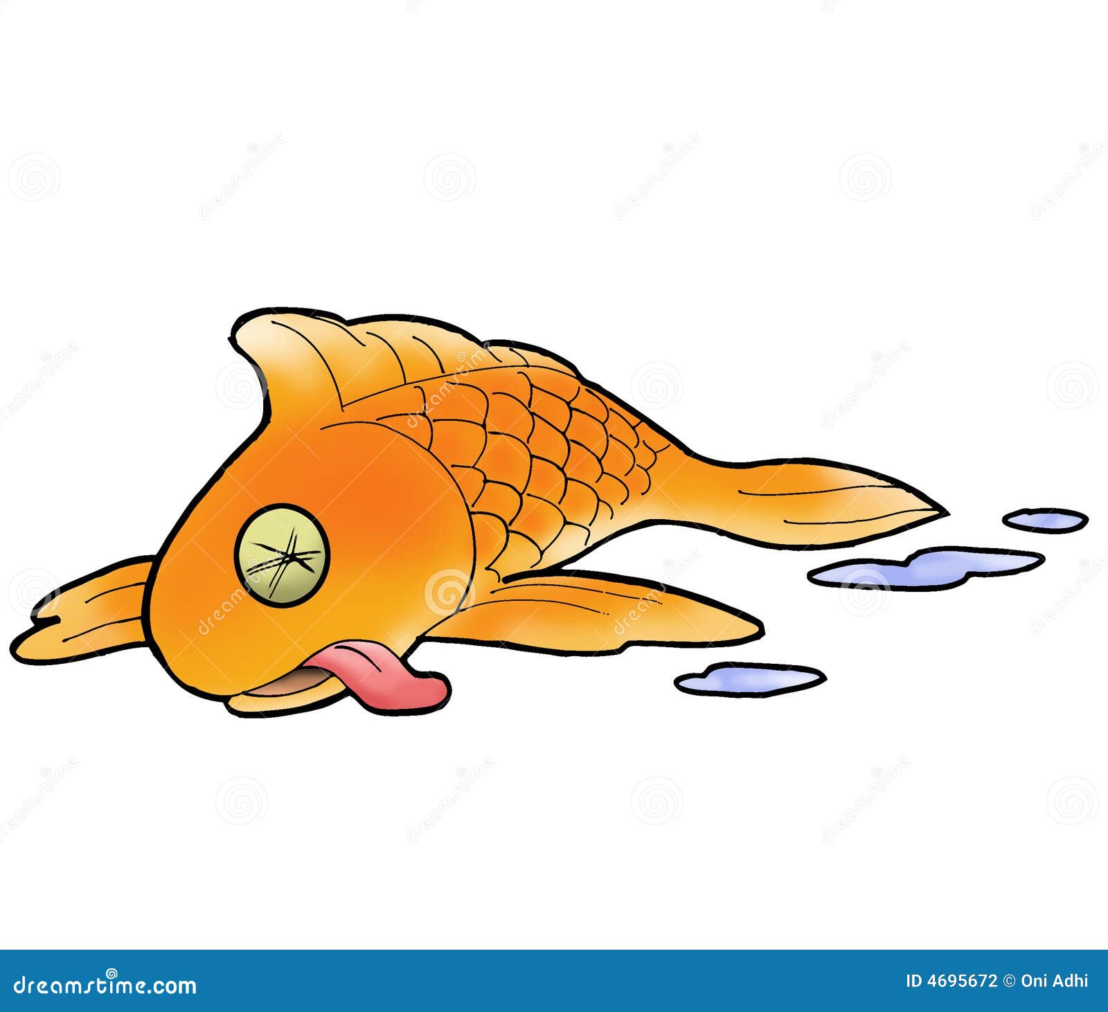 Pescados de la muerte stock de ilustración. Ilustración de océano - 4695672