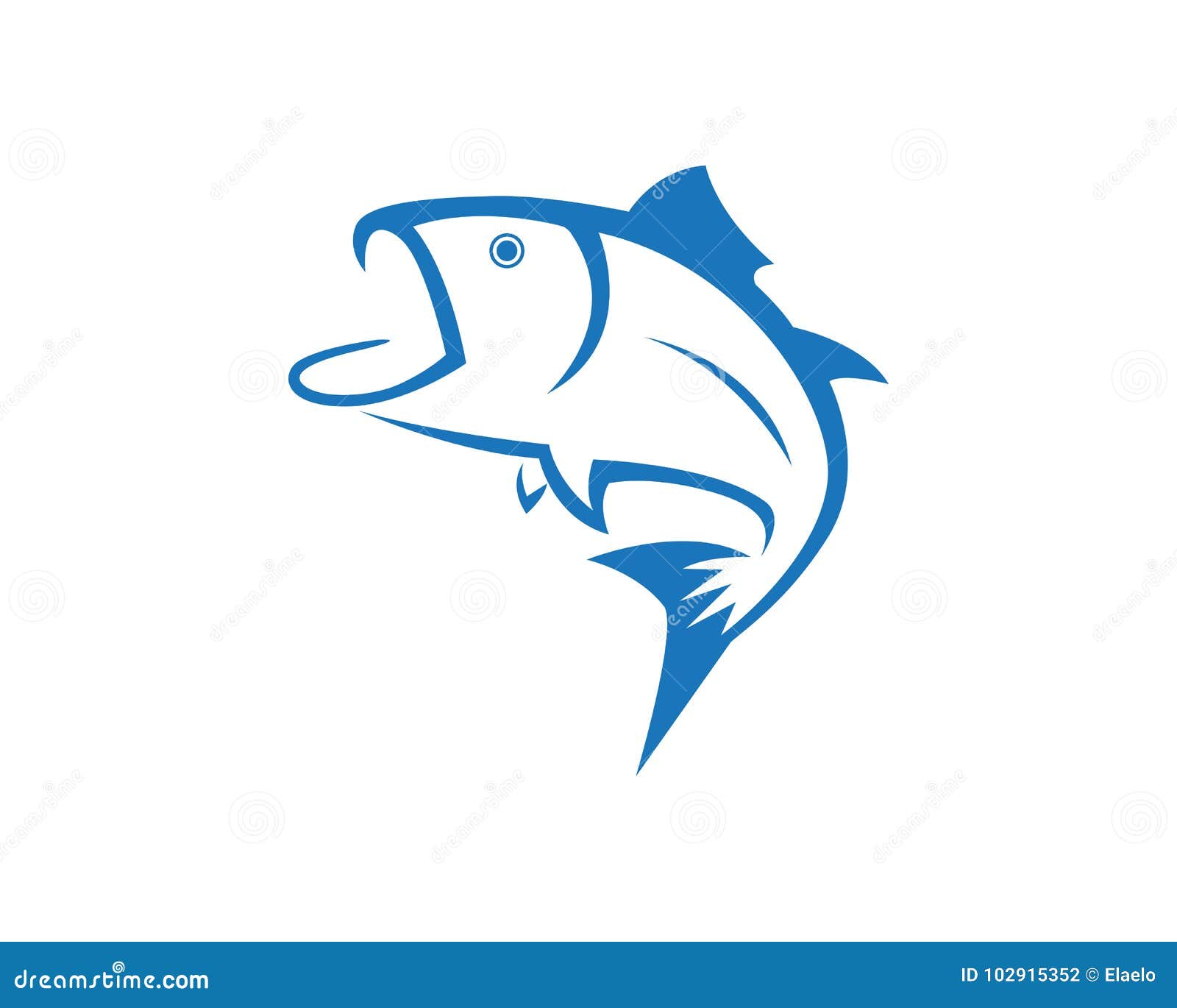 Pescados Logo Template ilustración del vector. Ilustración de contorno ...