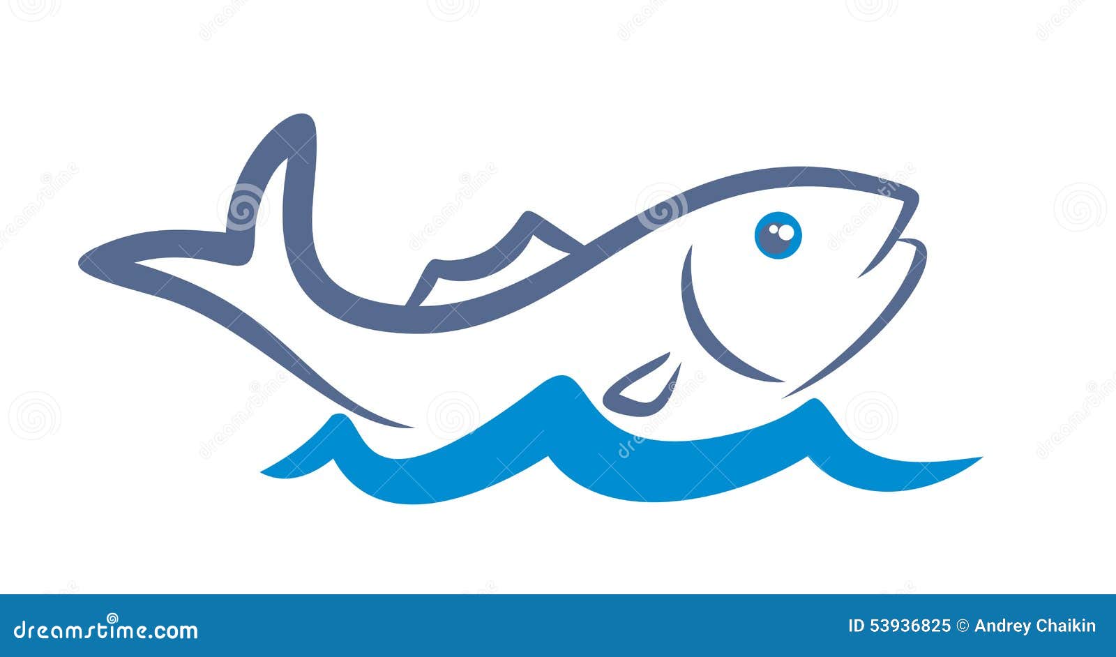 Pesce di logo illustrazione vettoriale. Illustrazione di nave - 53936825