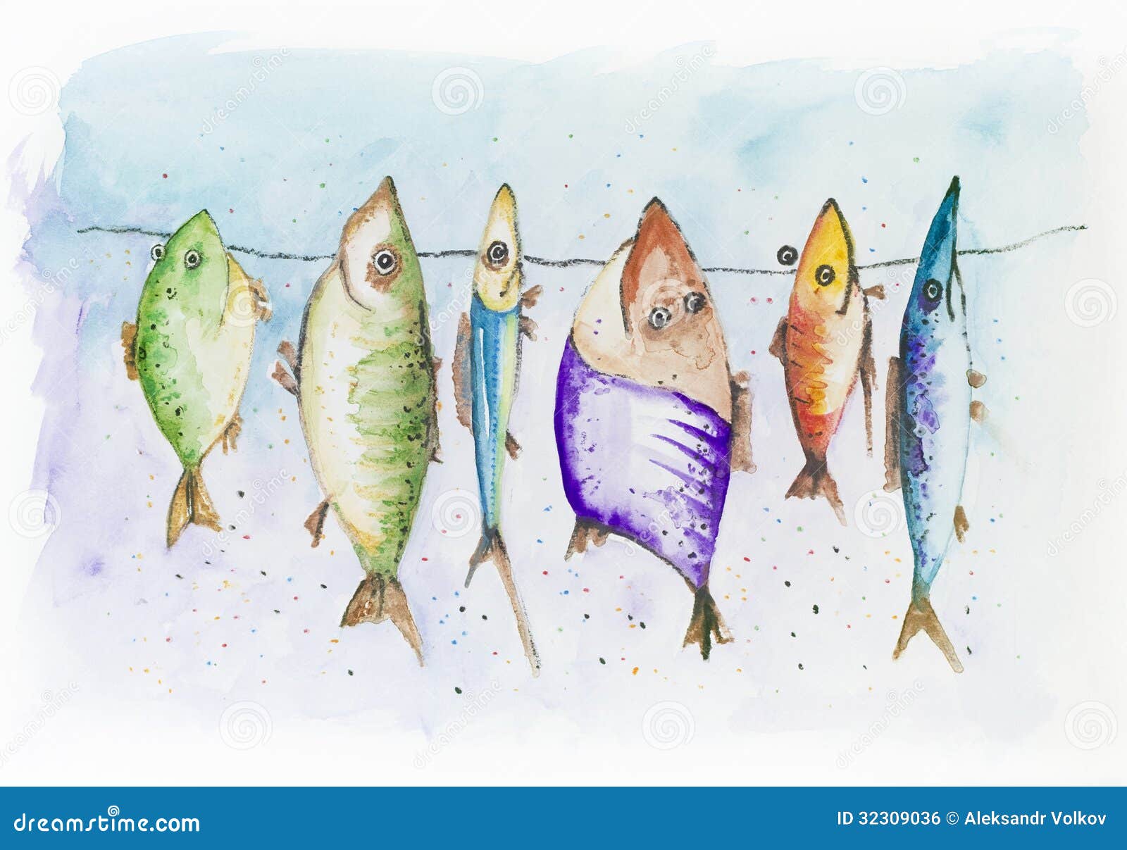 Pesce divertente illustrazione di stock. Illustrazione di spratto ...