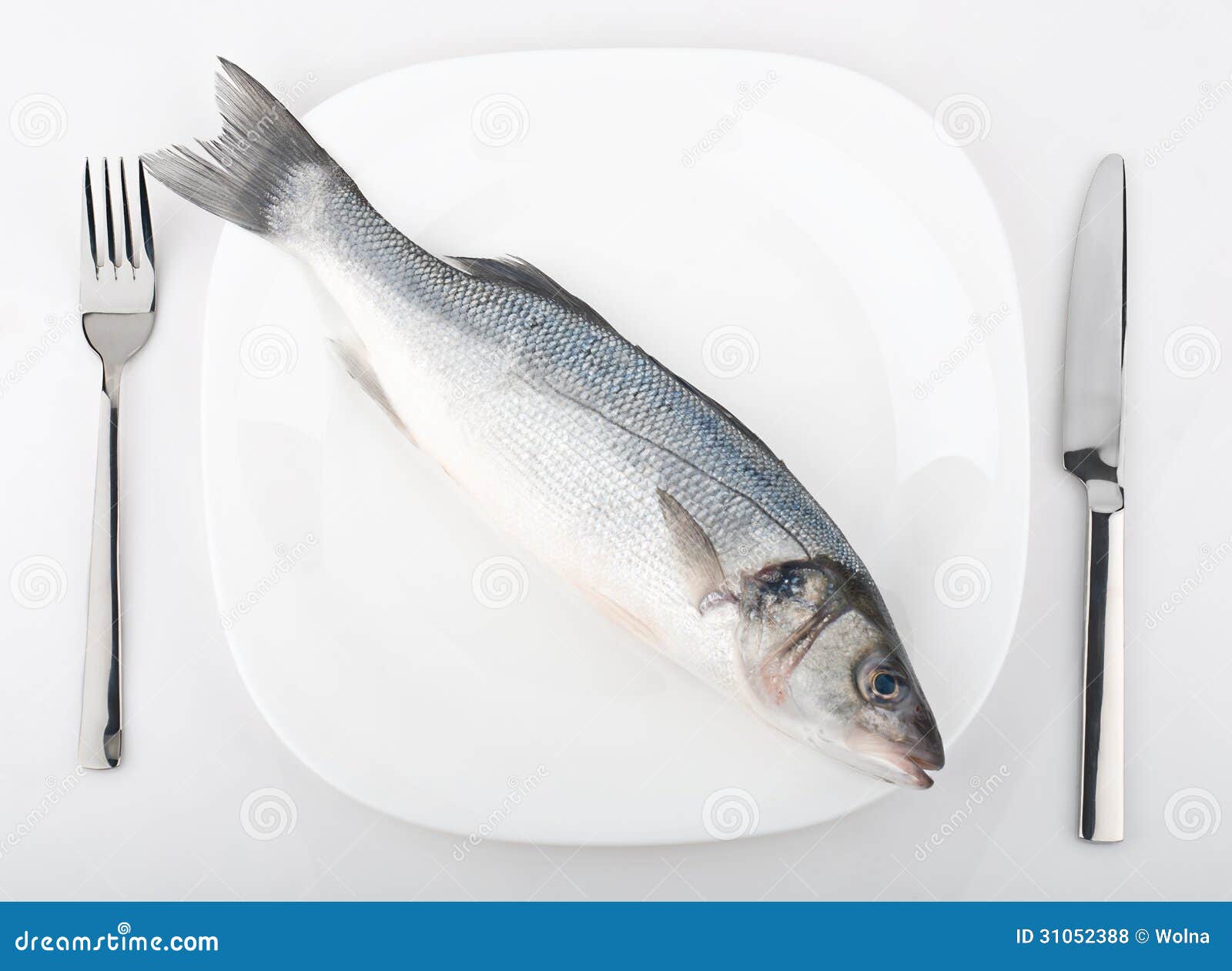 Pesce fresco sul piatto fotografia stock. Immagine di marino - 31052388