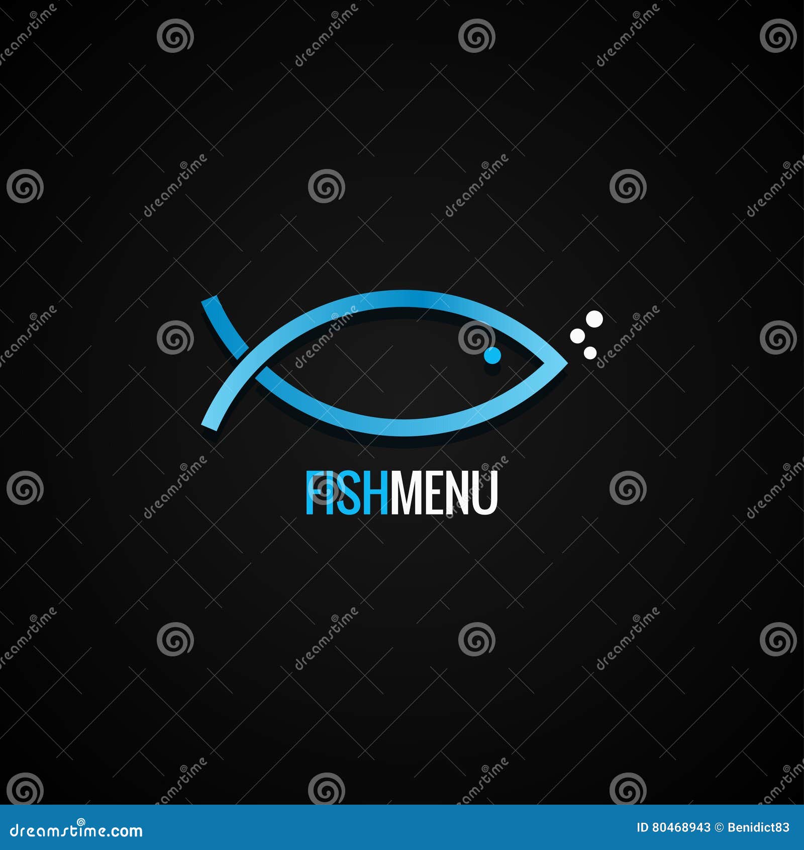 Pesce Logo Design Dorado Background Illustrazione Vettoriale ...