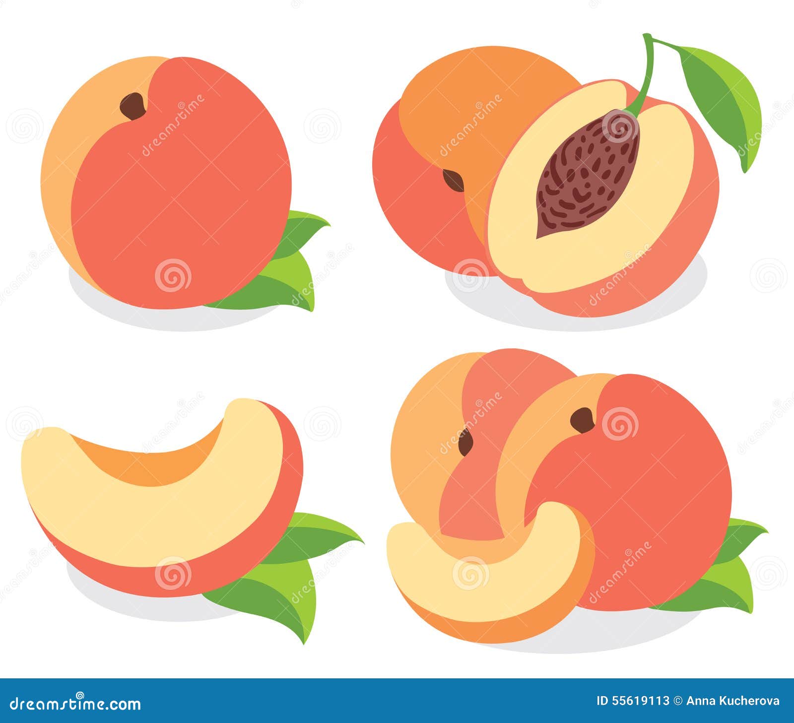 Pesche di vettore illustrazione vettoriale. Illustrazione di parte ...