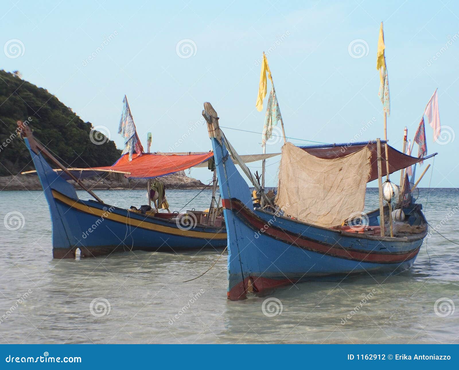 Pescherecci fotografia stock. Immagine di barche, tropicale - 1162912