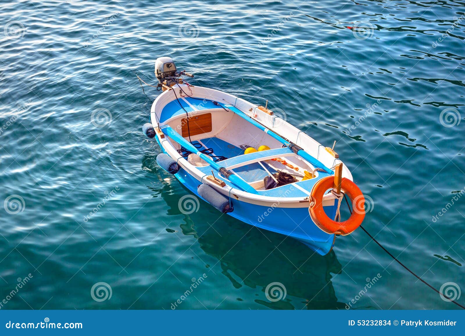 Pescherecci Alla Costa Del Mar Ligure Fotografia Stock - Immagine di ...