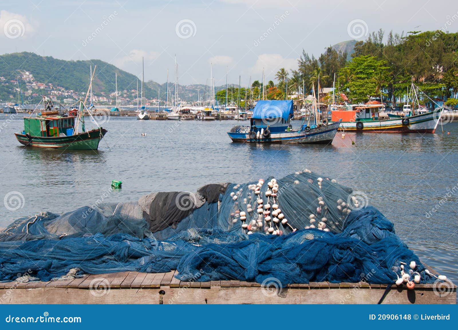 Pescherecci, Rio De Janeiro, Brasile Fotografia Stock - Immagine di ...