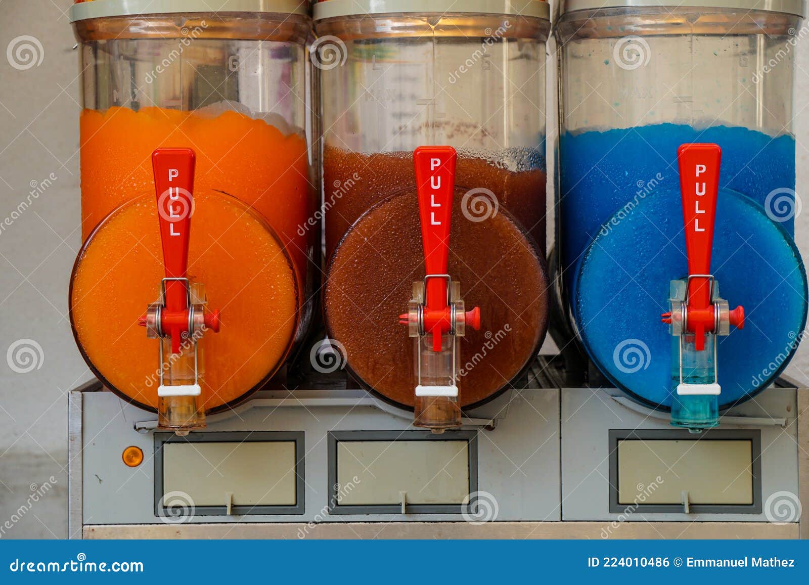 Peschici - 29/06/2021: Ice Cold Slush Machine Editorial Photo - Image ...