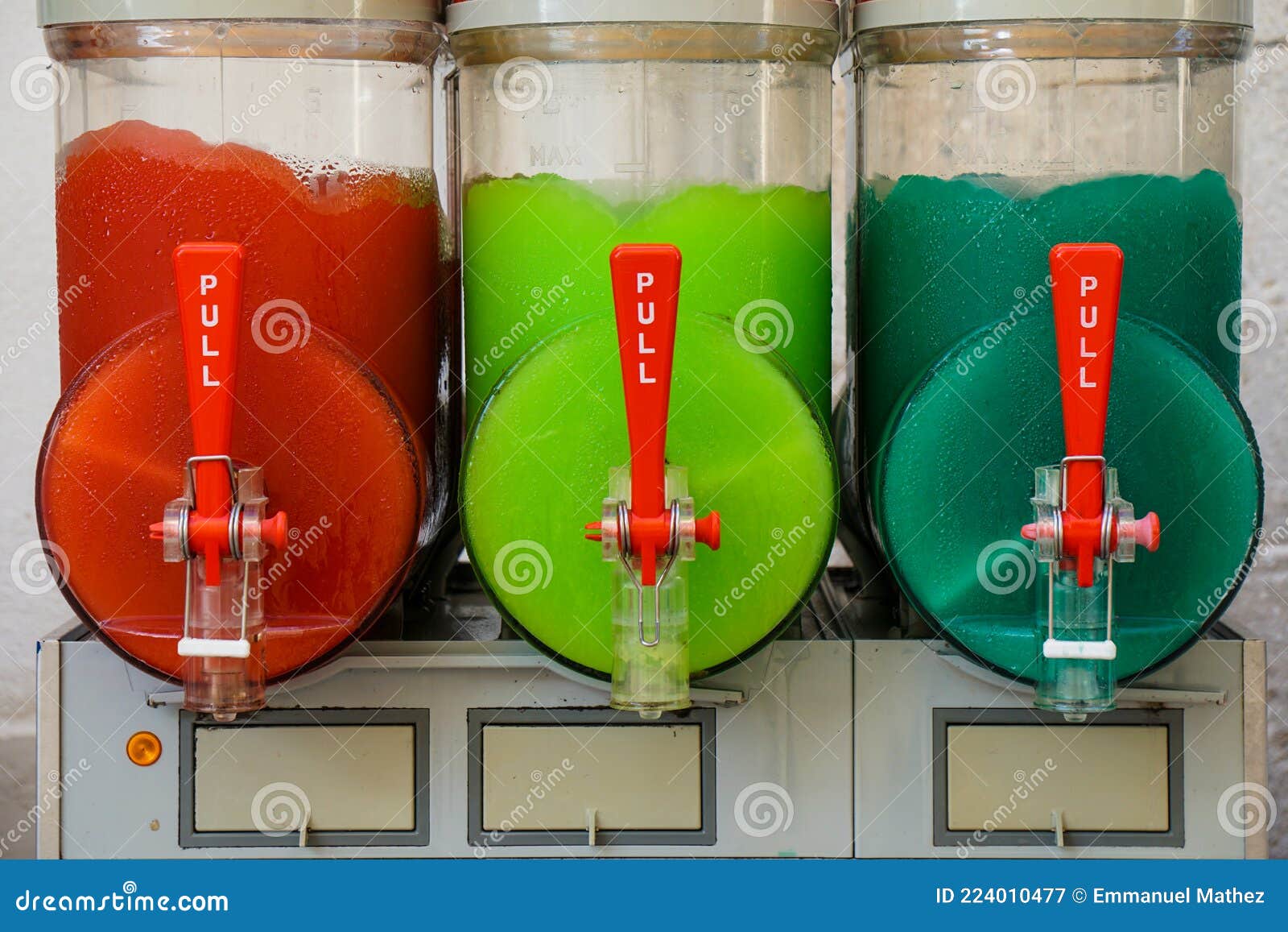 Peschici - 29/06/2021: Ice Cold Slush Machine Detail Editorial ...