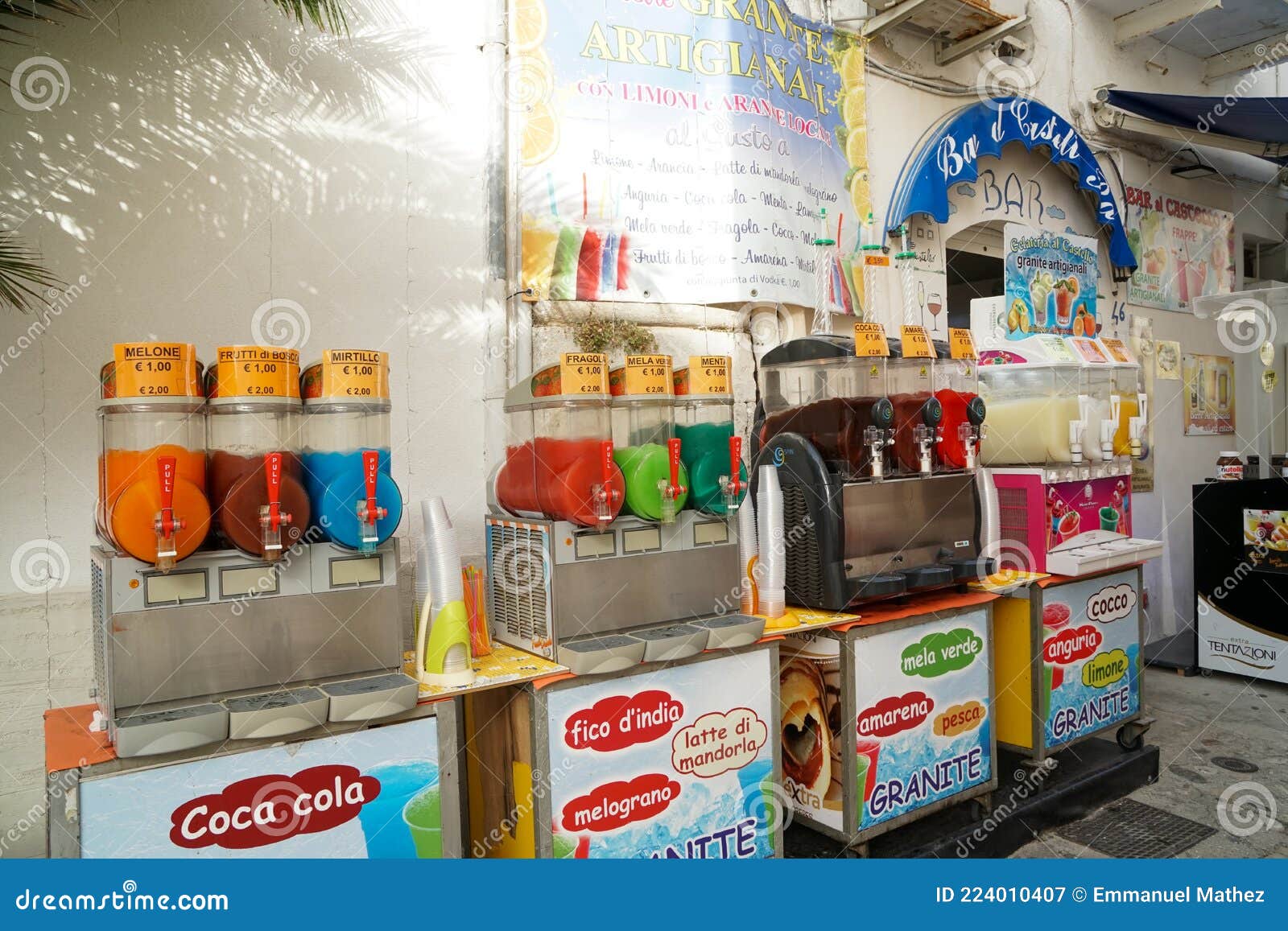 Peschici - 29/06/2021: Ice Cold Slush in the Street Editorial ...