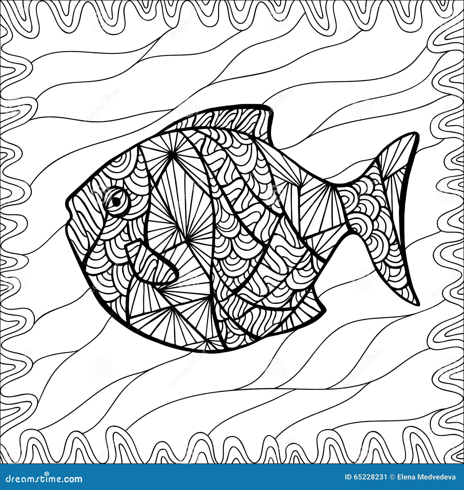 Pesci Stilizzati Di Vettore Illustrazione Vettoriale - Illustrazione di ...