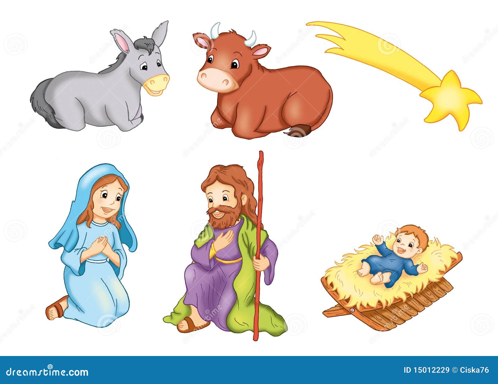 Pesebre 1 de los elementos stock de ilustración. Ilustración de padres ...