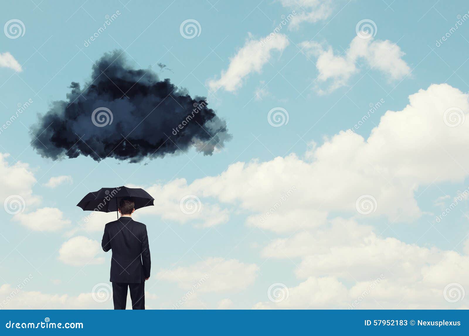 Pesimista en asunto imagen de archivo. Imagen de tormenta - 57952183