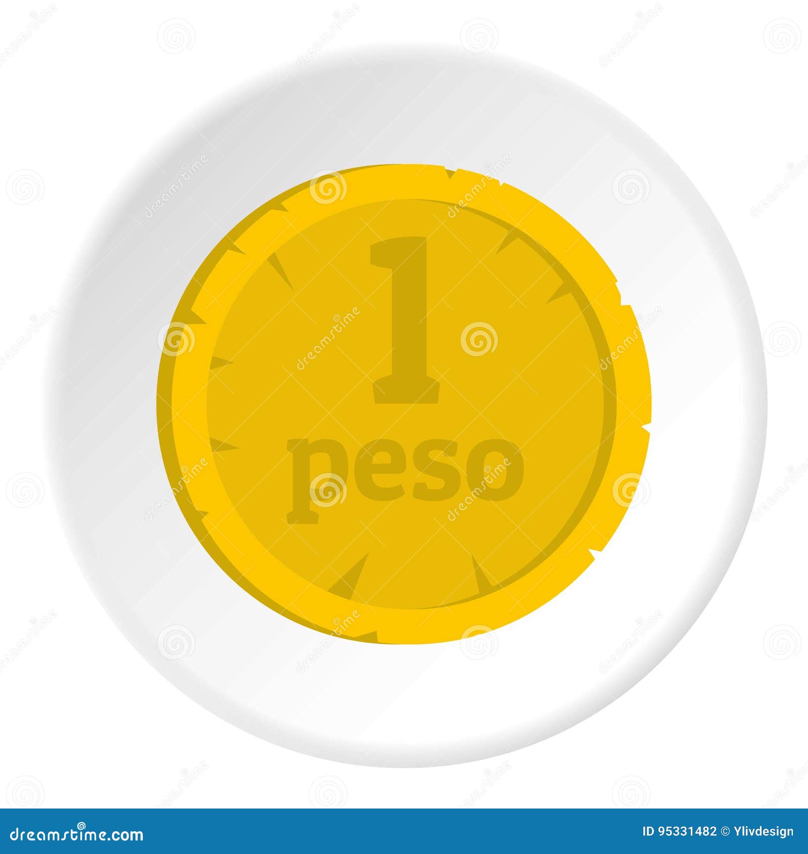 Peso Icon Symbol Flat Graphic Symbol Stock Photography | CartoonDealer ...