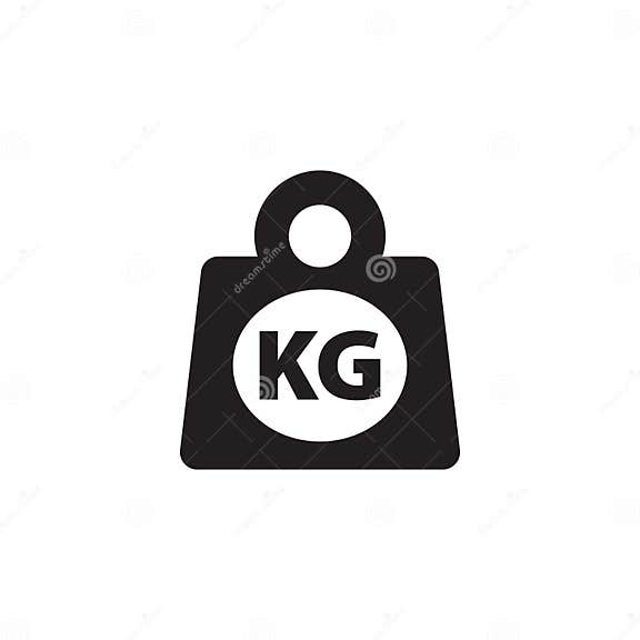 Peso Kilogramo Vectorial Aislado Ilustración del Vector - Ilustración ...
