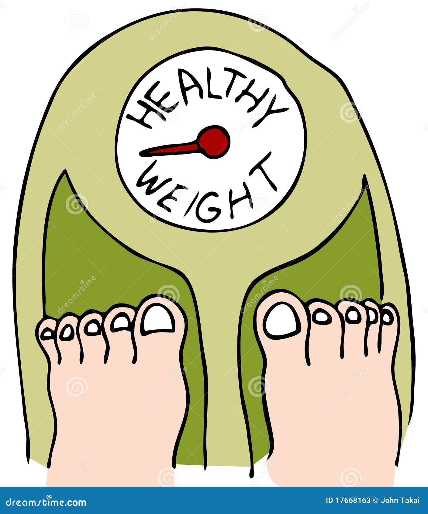 Peso sano ilustración del vector. Ilustración de standing - 17668163