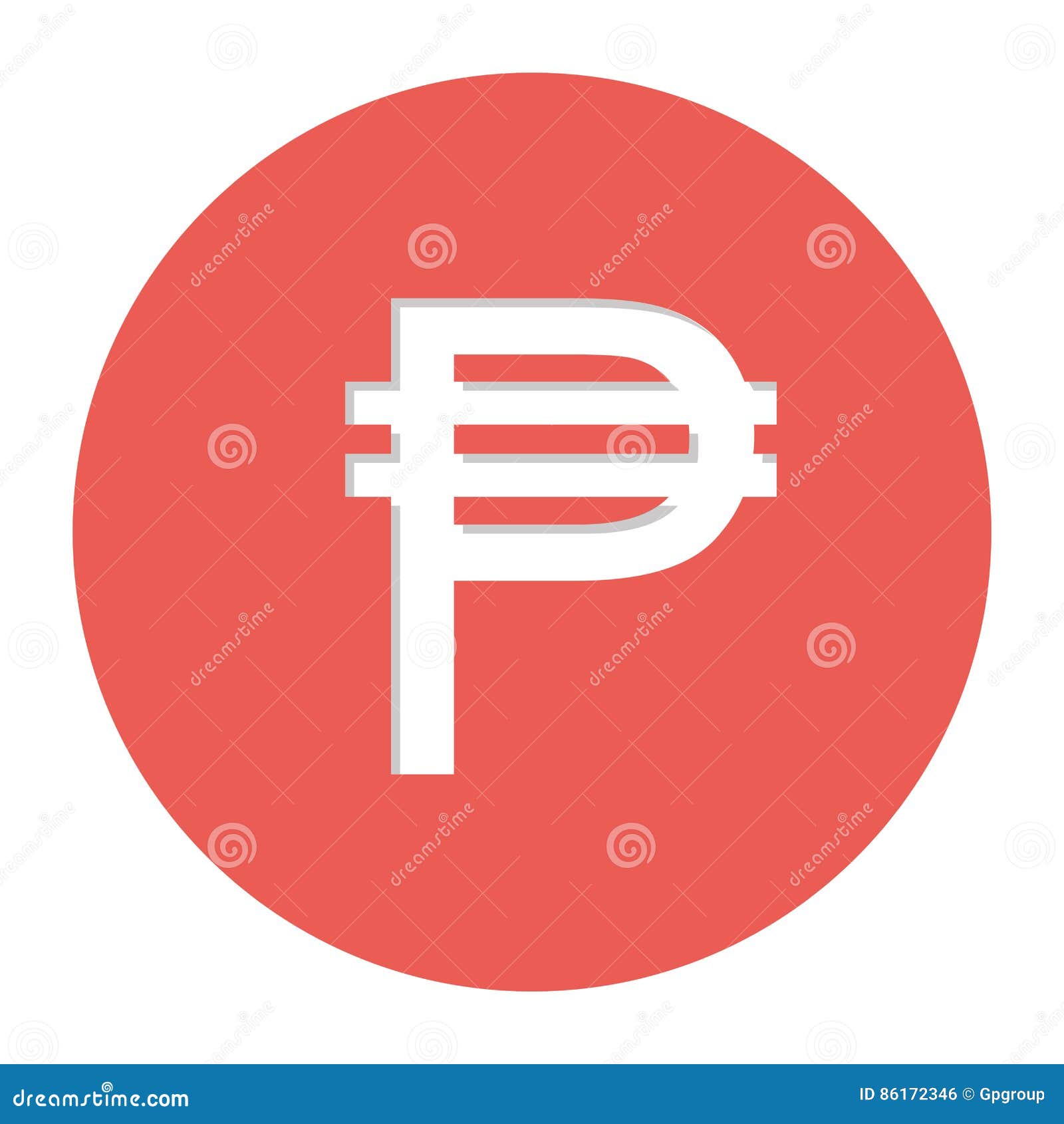 Pesos currency symbol icon stock illustration. Illustration of pound ...