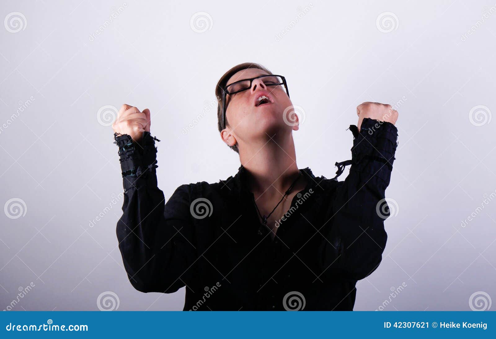 Pessoa aliviada imagem de stock. Imagem de excitado, relaxado - 42307621