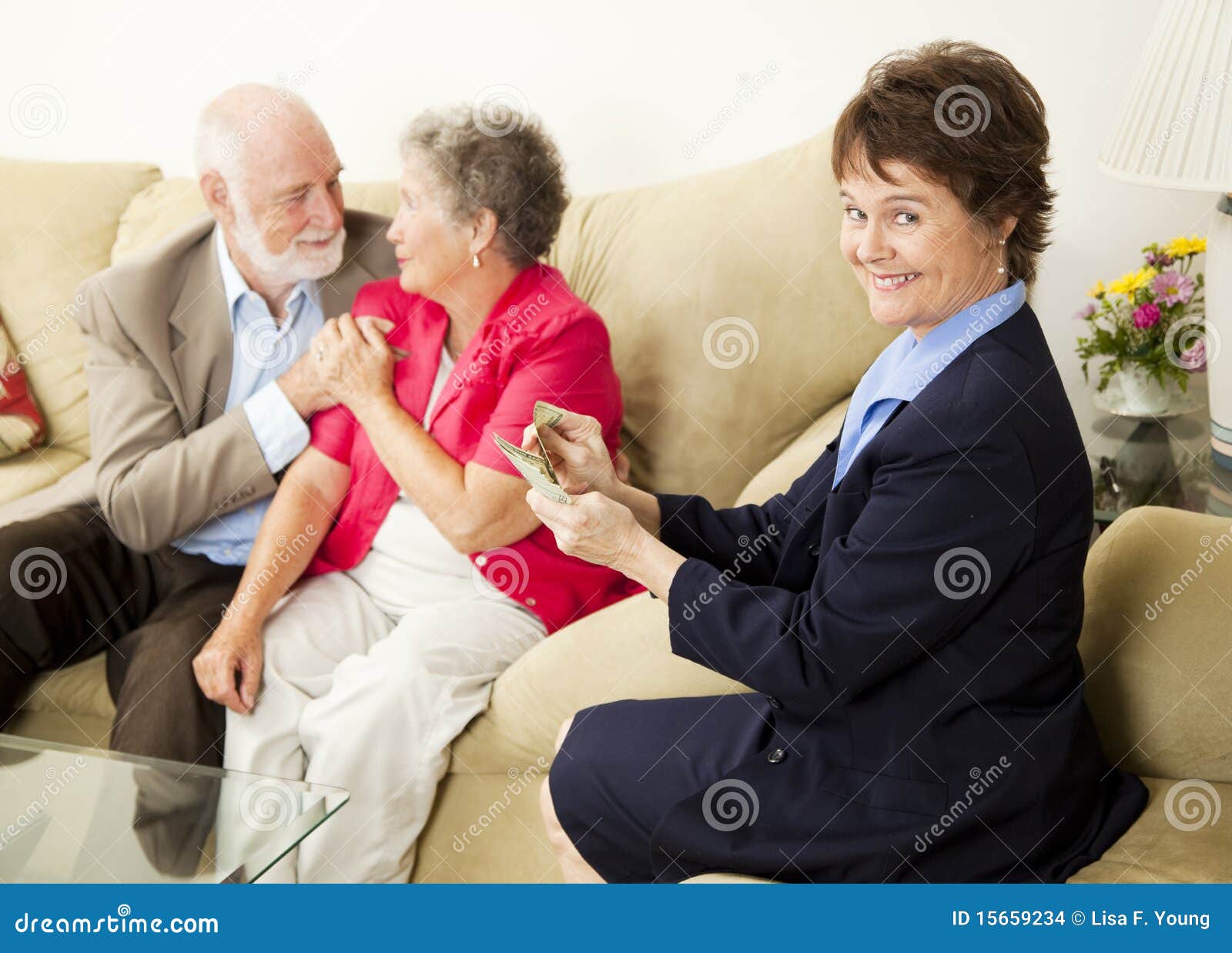 A Pessoa Bem Sucedida Das Vendas Conta O Dinheiro Foto de Stock ...