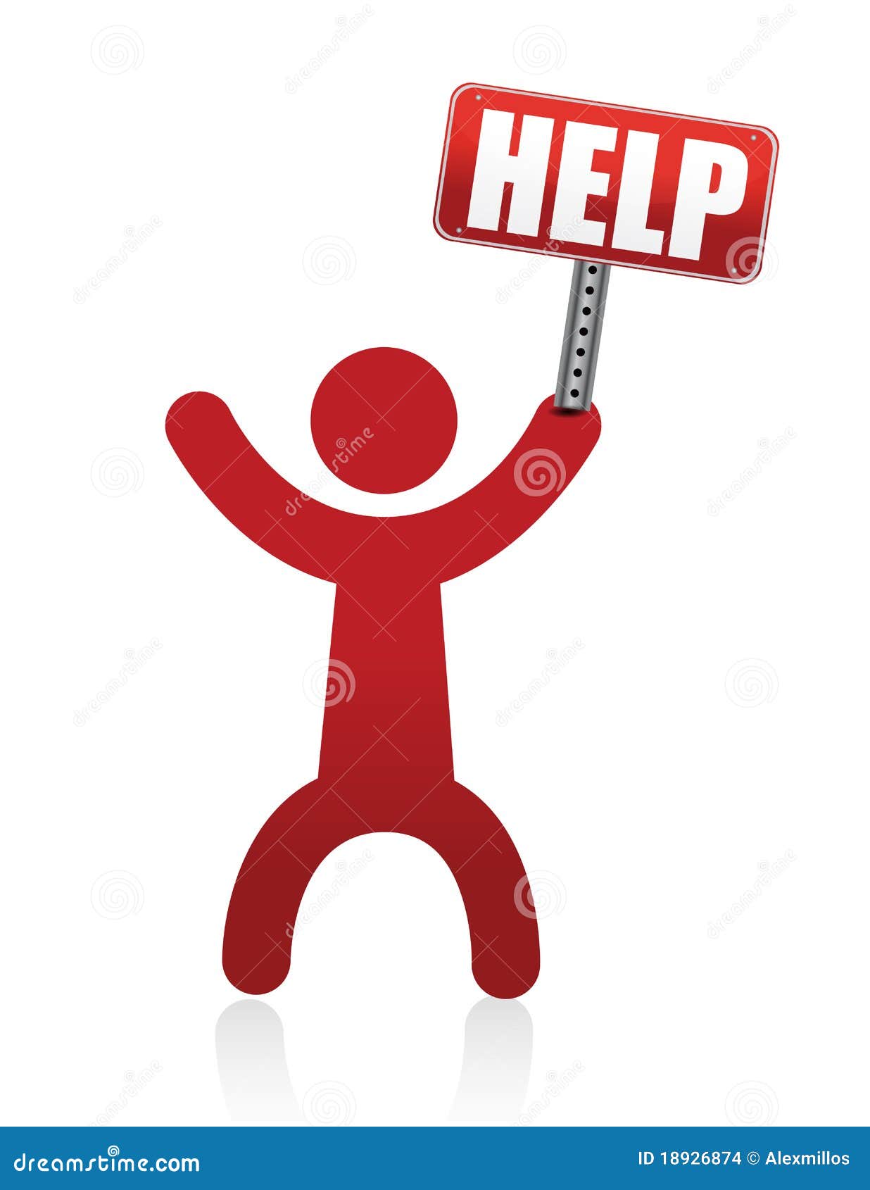 Pessoa do ícone da ajuda ilustração do vetor. Ilustração de pessoa ...