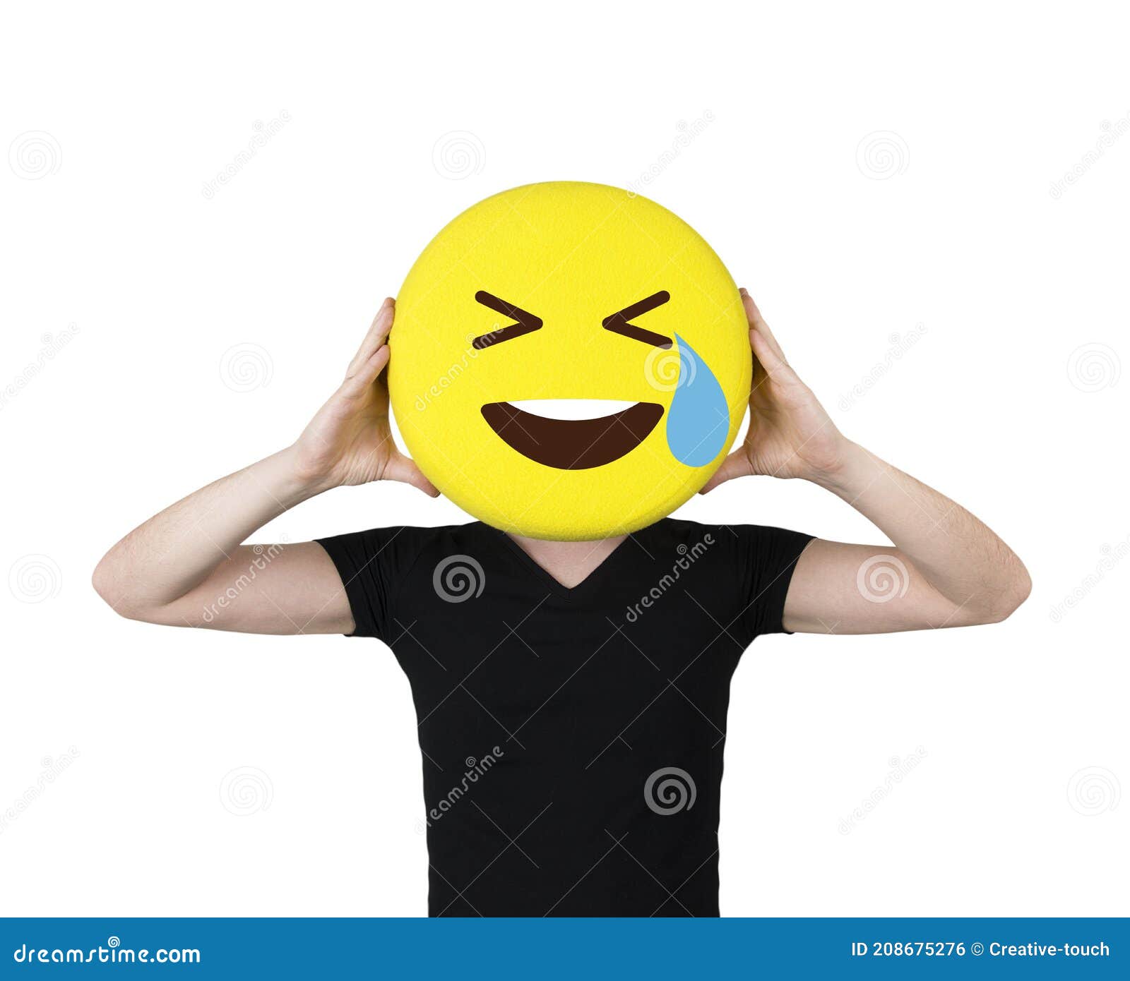 Pessoas com emoticon foto de stock. Imagem de falar - 208675276