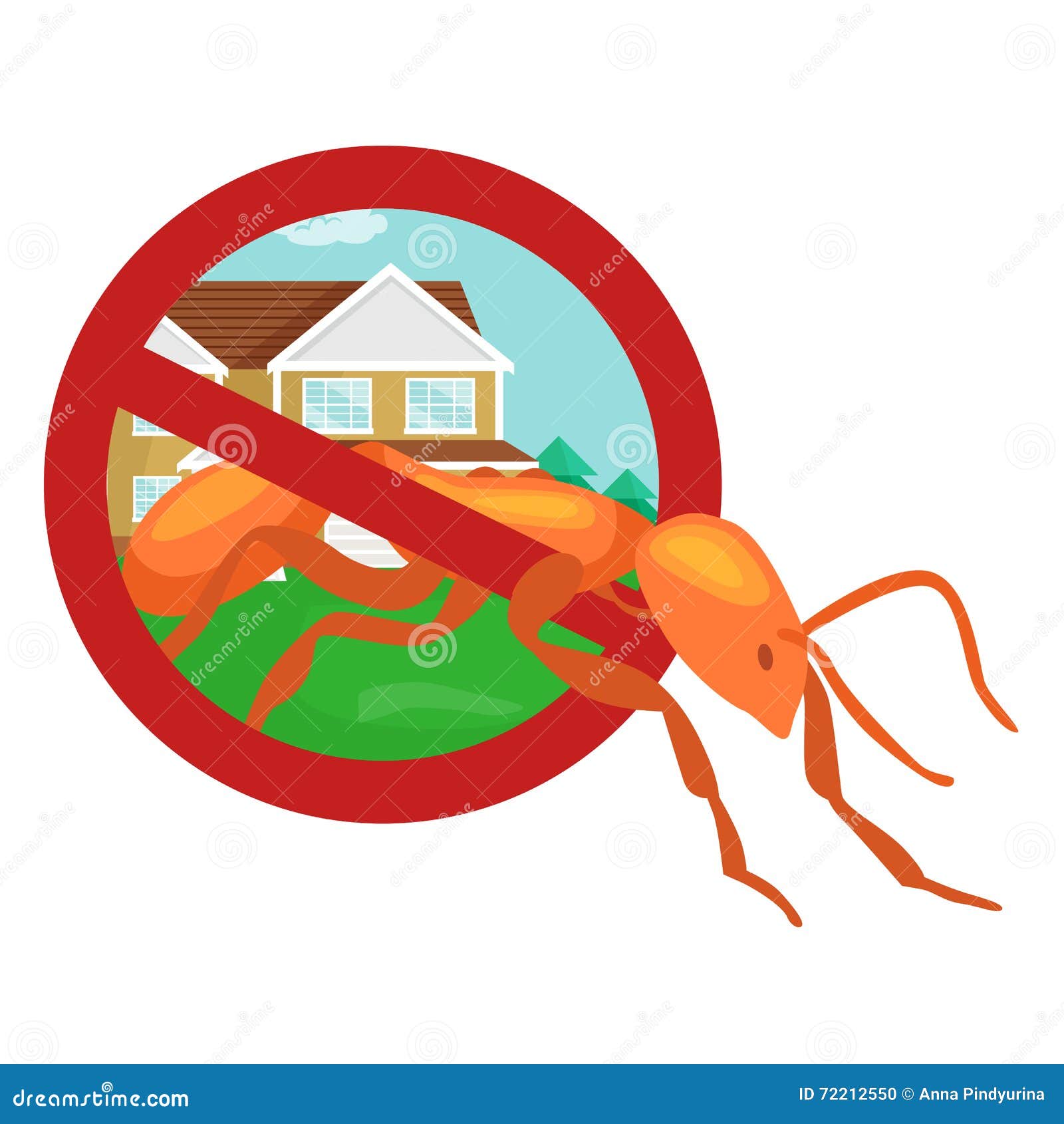 Pest Control Concept with Insects Exterminator Silhouette Flat Vector ...