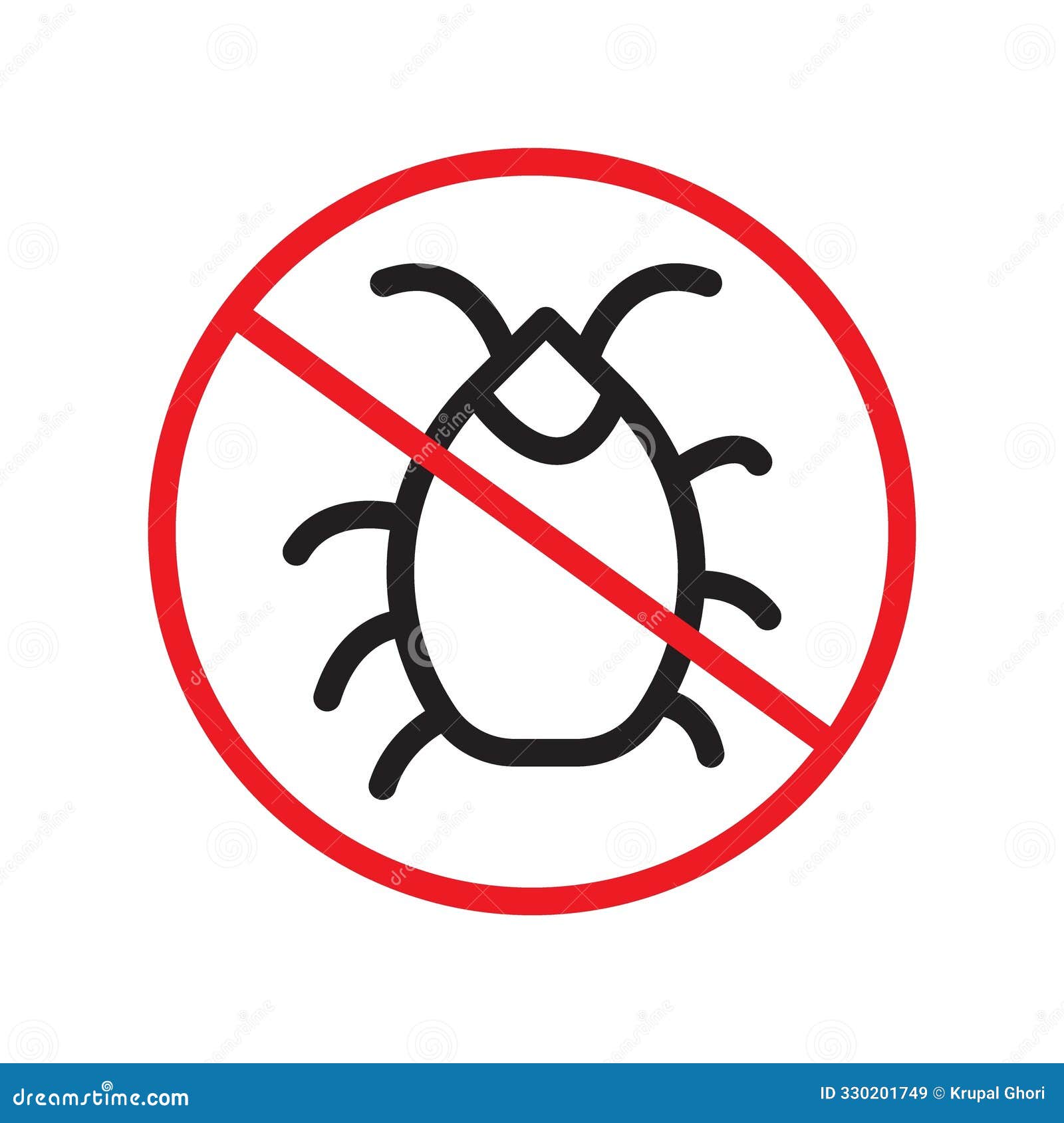 Pest Control Icon Black Line Art Vector Logo Stock Vector ...