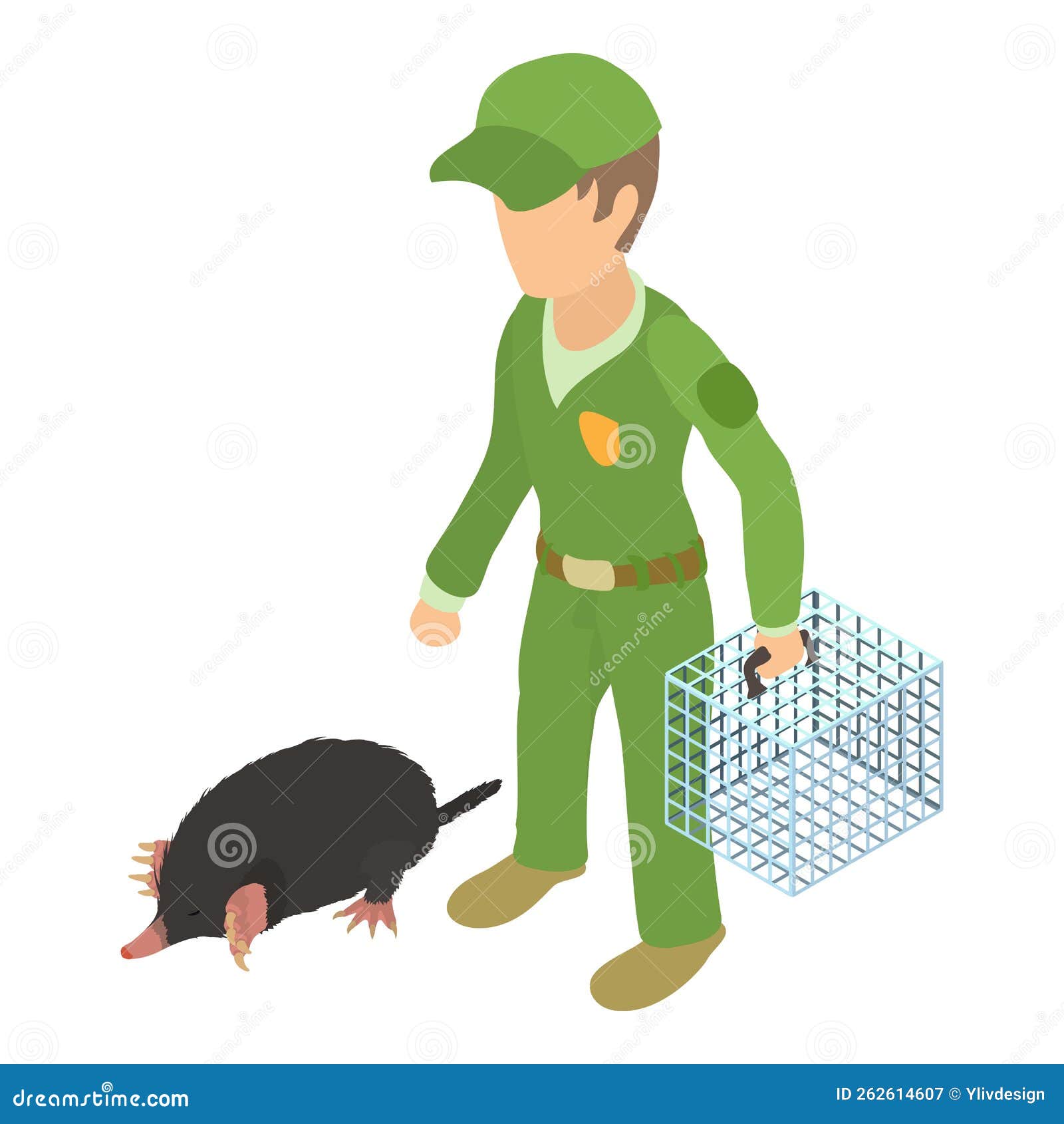 Mole Talpidae, Insectivorous Animal Royalty-Free Illustration ...